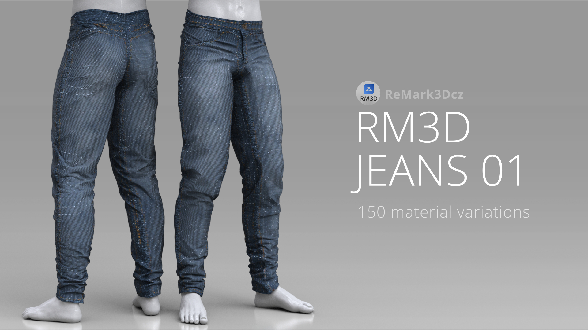 RM3D Jeans 01 - Character Creator/Outfit - Reallusion Content Store
