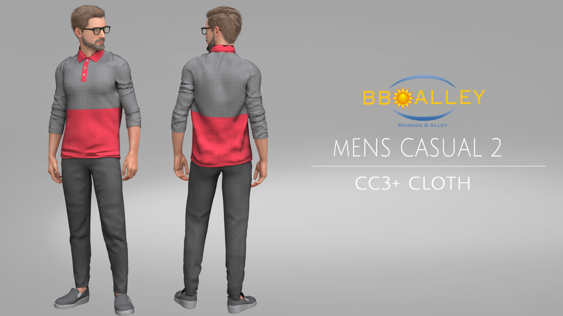 Men's Casual 2 - Character Creator/Outfit - Reallusion Content Store