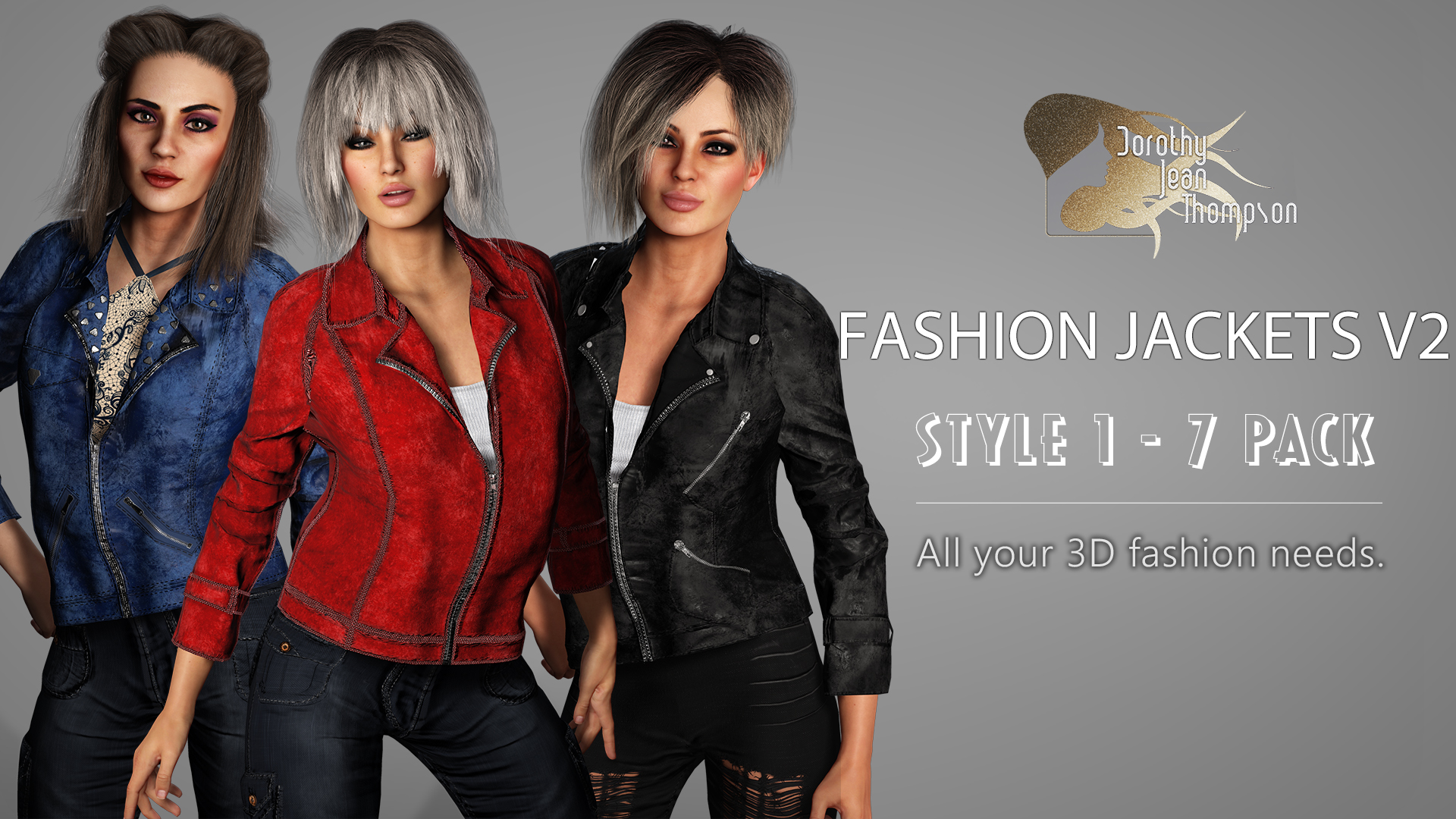 Fashion Jackets V2_S1 - 7 Pack - Character Creator/Outfit - Reallusion ...
