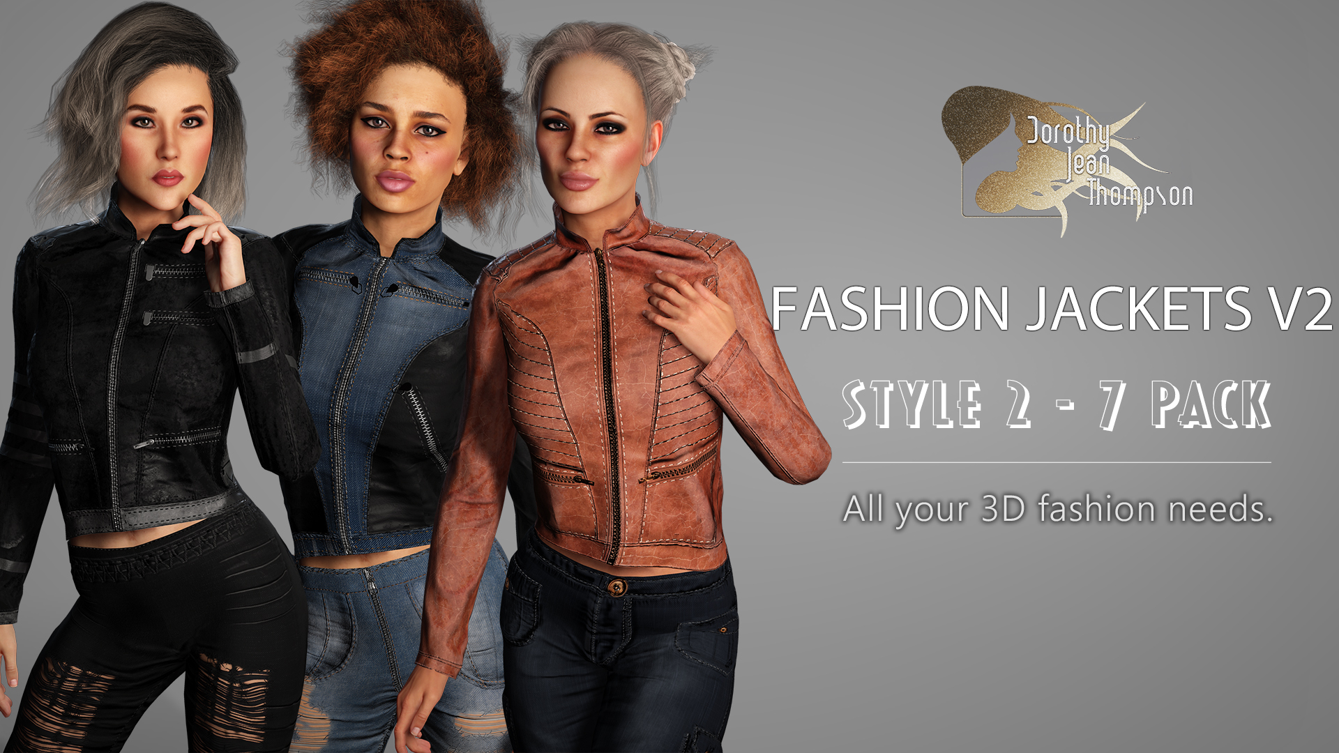 Fashion Jackets V2_S2 - 7 Pack - Character Creator/Outfit - Reallusion ...