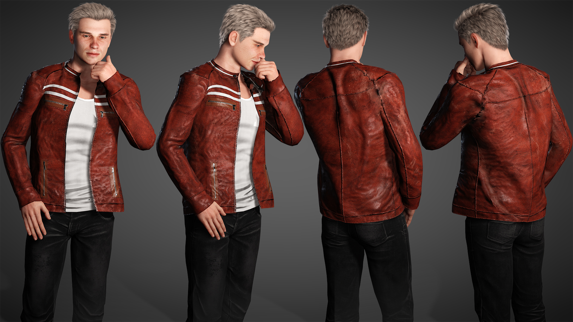 Fashion Jackets V2_S4 - 4 Pack - Character Creator/Outfit - Reallusion ...
