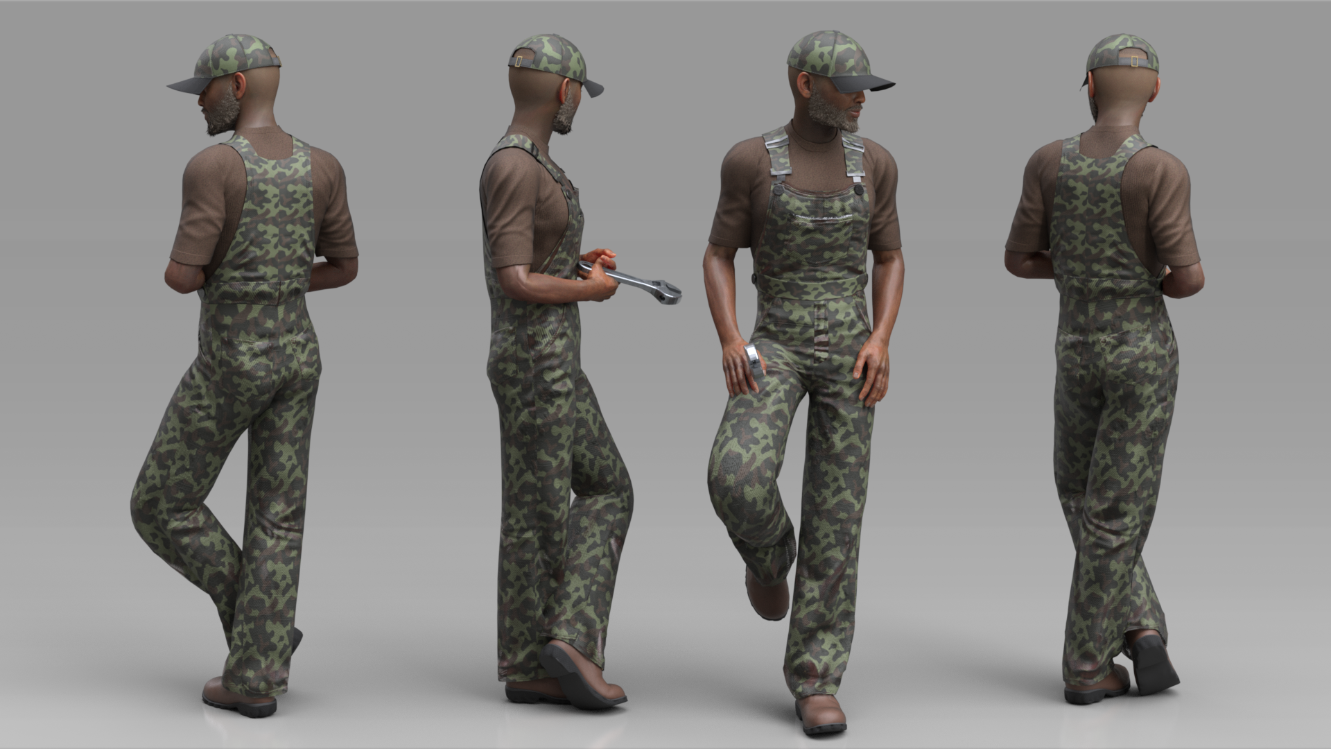 Coveralls & Overalls - Character Creator/Outfit - Reallusion Content Store