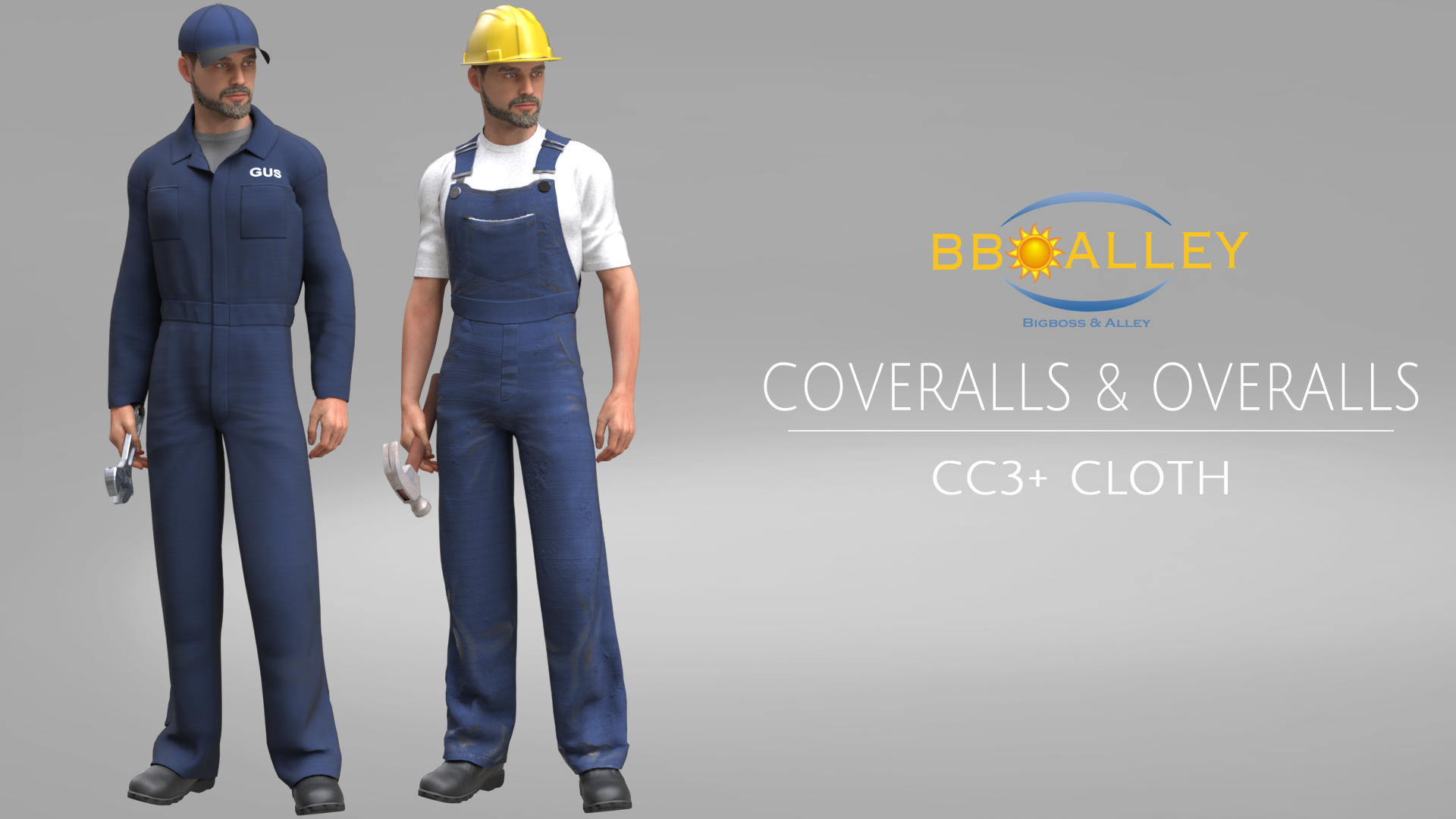 Coveralls & Overalls - Character Creator/Outfit - Reallusion Content Store