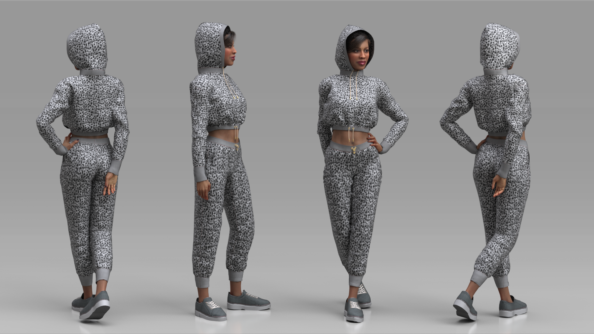 Cropped Hoodies - Character Creator/Outfit - Reallusion Content Store