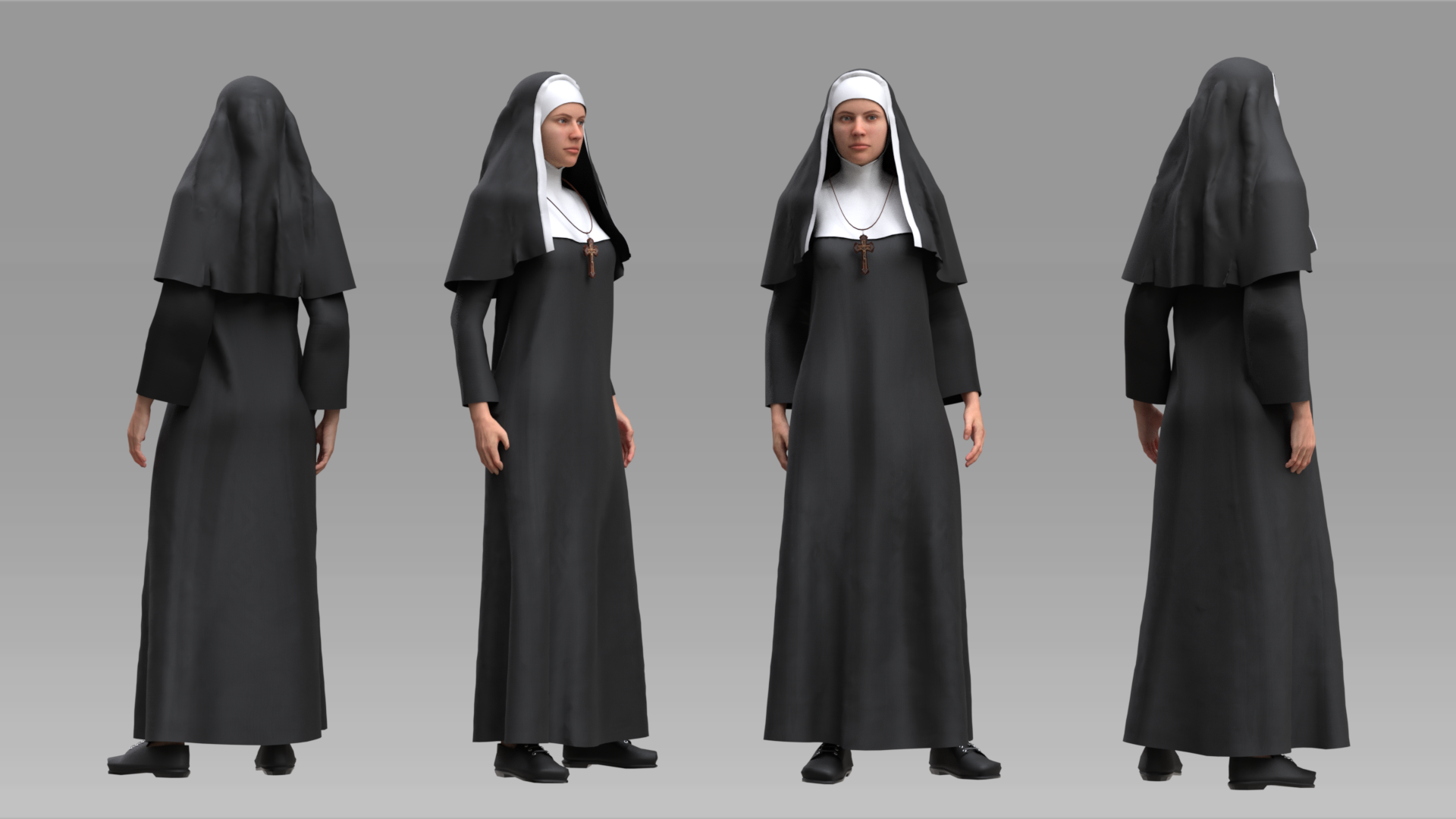 Nuns - Character Creator/Outfit - Reallusion Content Store