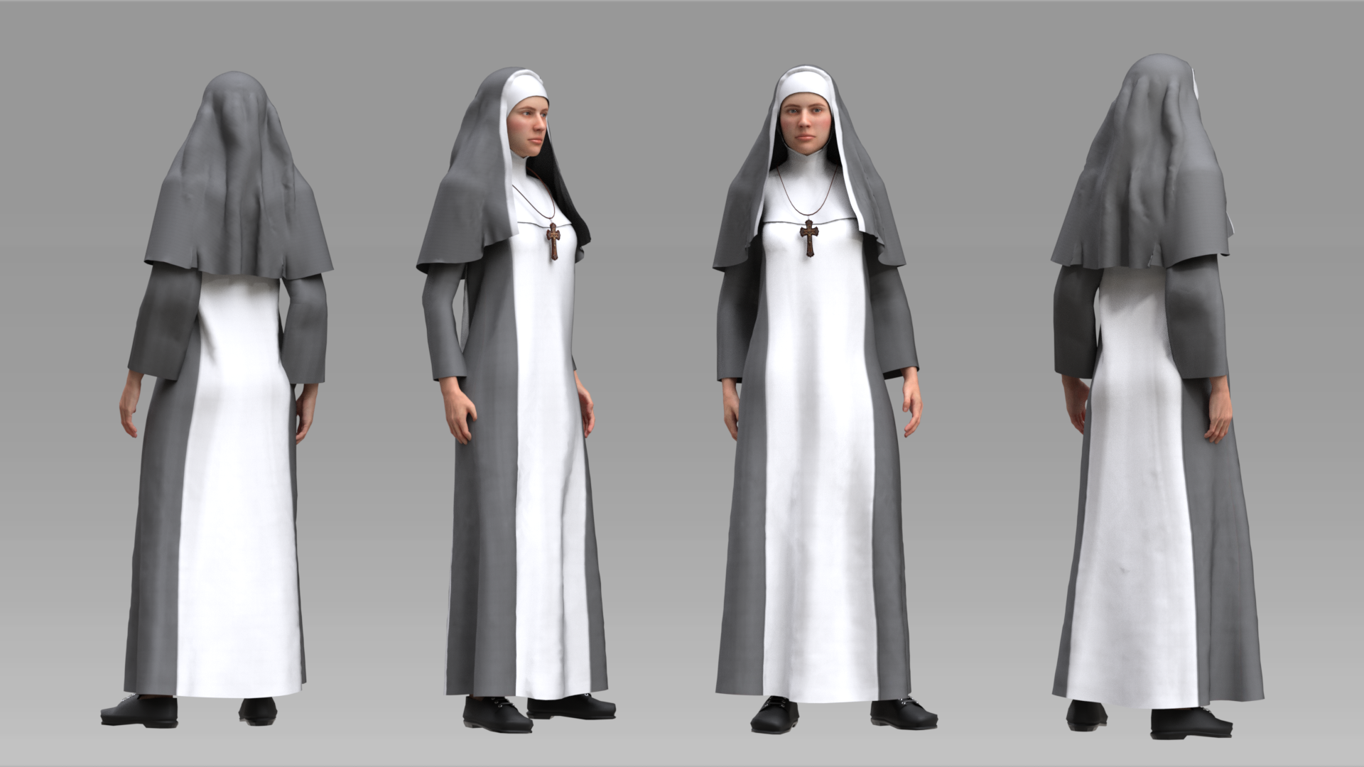 Nuns - Character Creator/Outfit - Reallusion Content Store