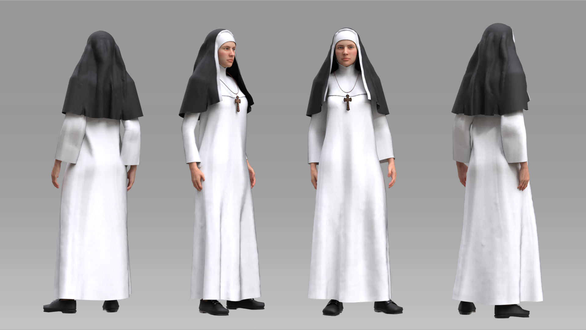 Nuns - Character Creator/Outfit - Reallusion Content Store