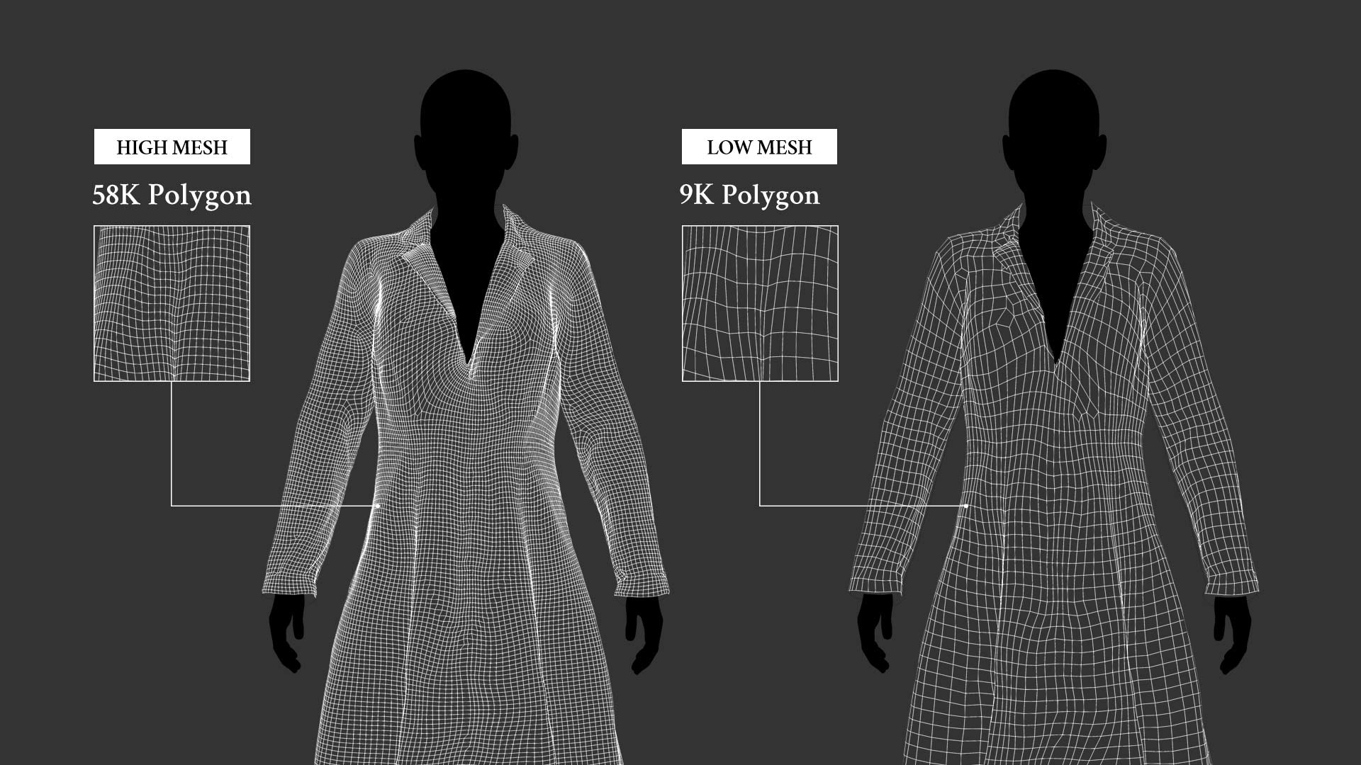 Grey Pattern Dress Buttoned - Character Creator/Outfit - Reallusion ...