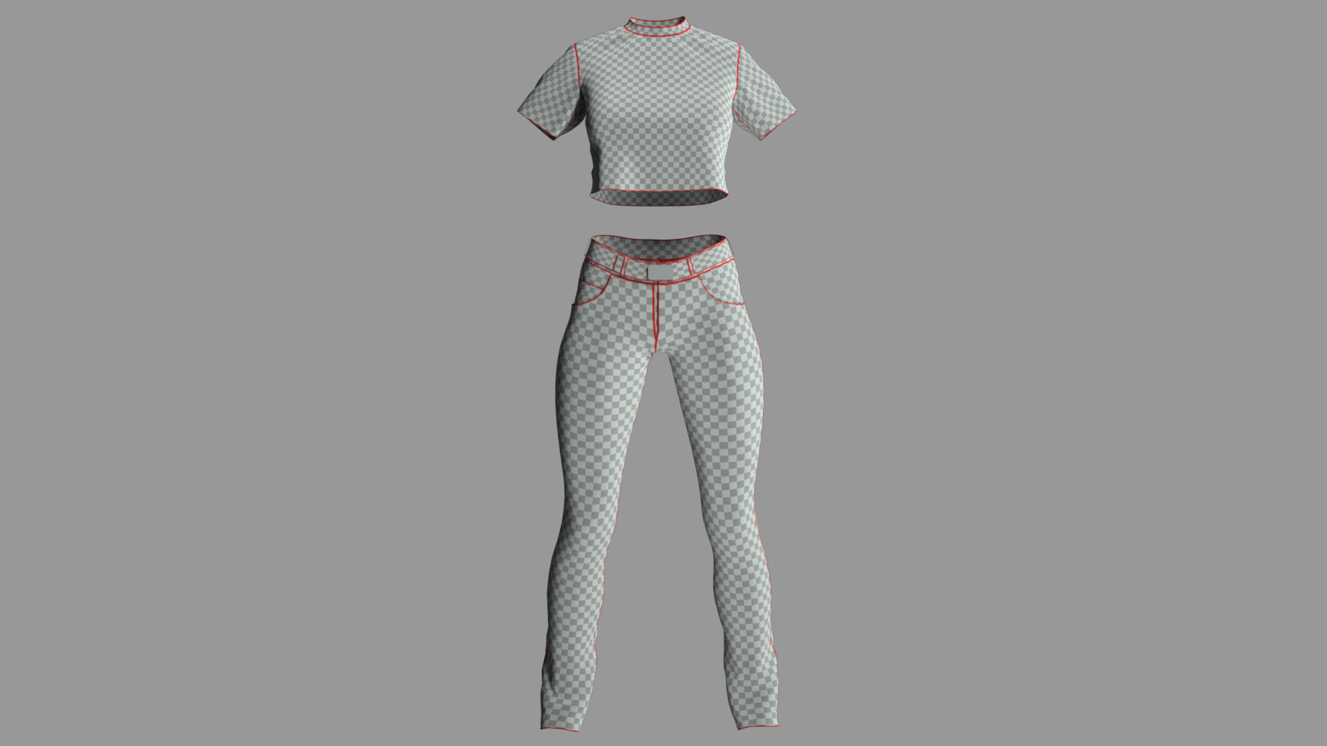 Jeans & Cropped T-shirts - Character Creator/Outfit - Reallusion ...