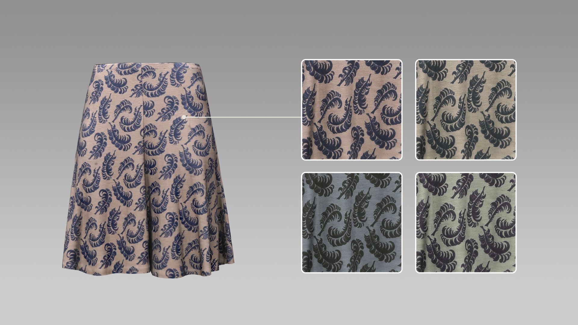 Feather Decorated Skirt Pattern Elegant - Character Creator/Outfit ...