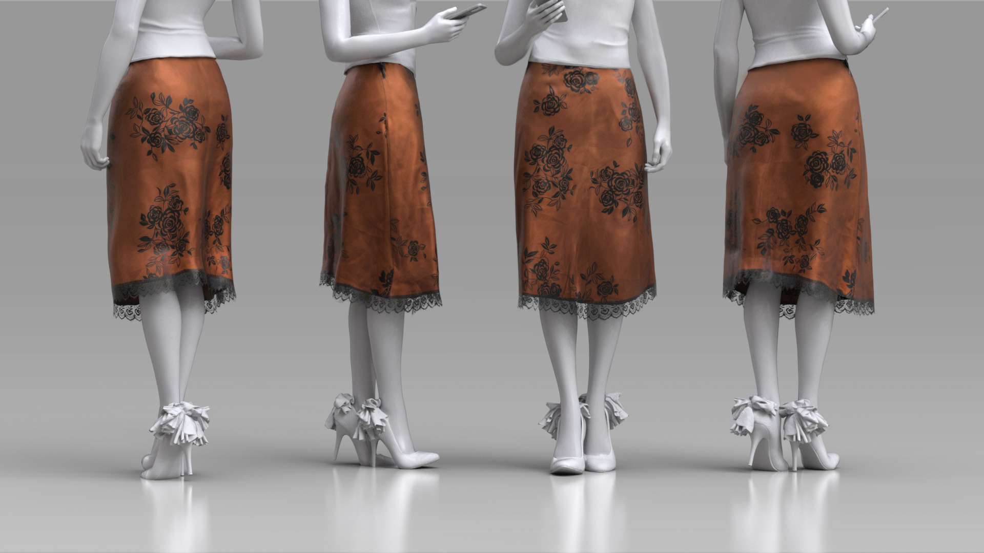 Long Decorated Skirt - Character Creator/Outfit - Reallusion Content Store