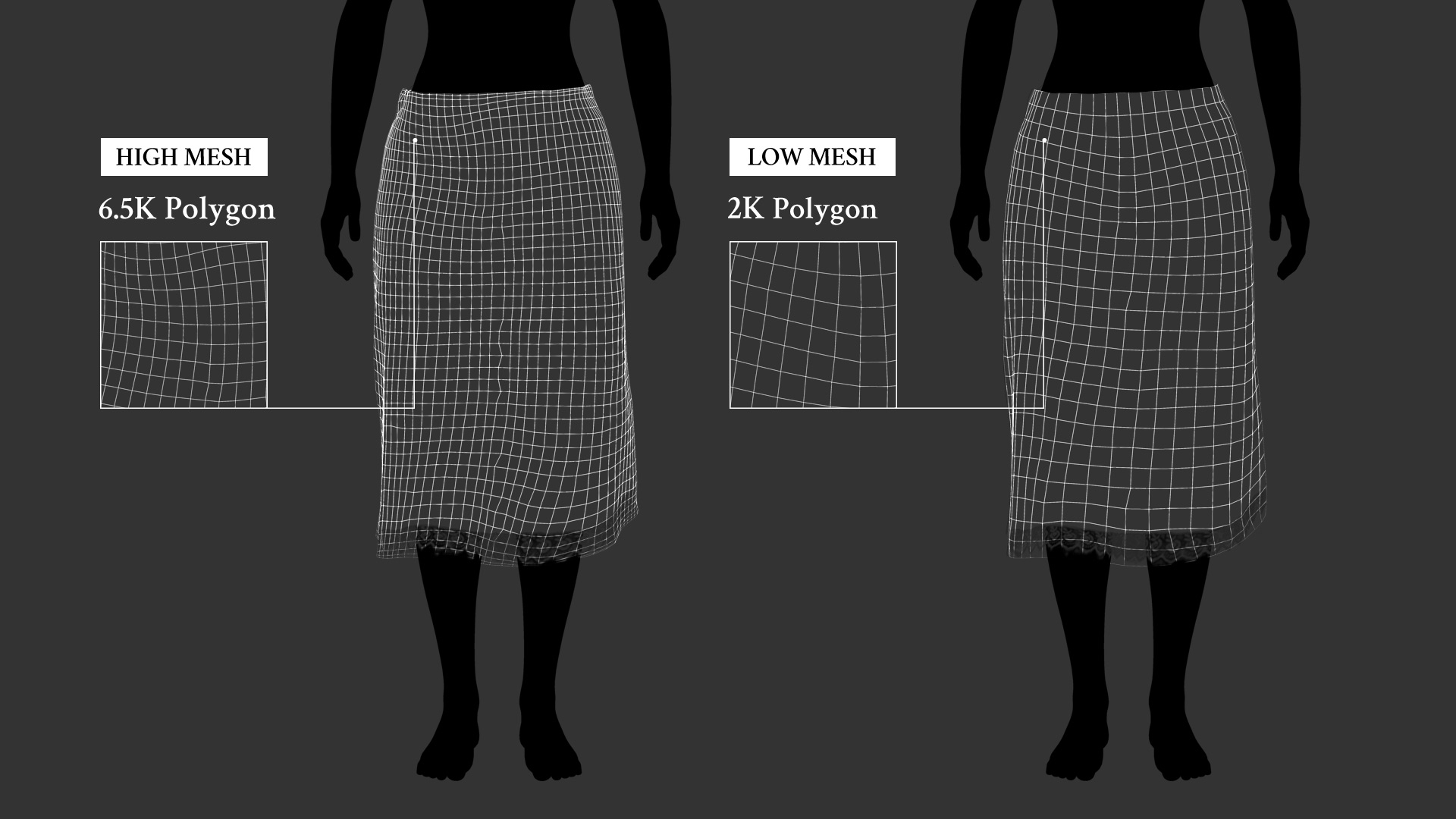 Long Decorated Skirt - Character Creator/Outfit - Reallusion Content Store