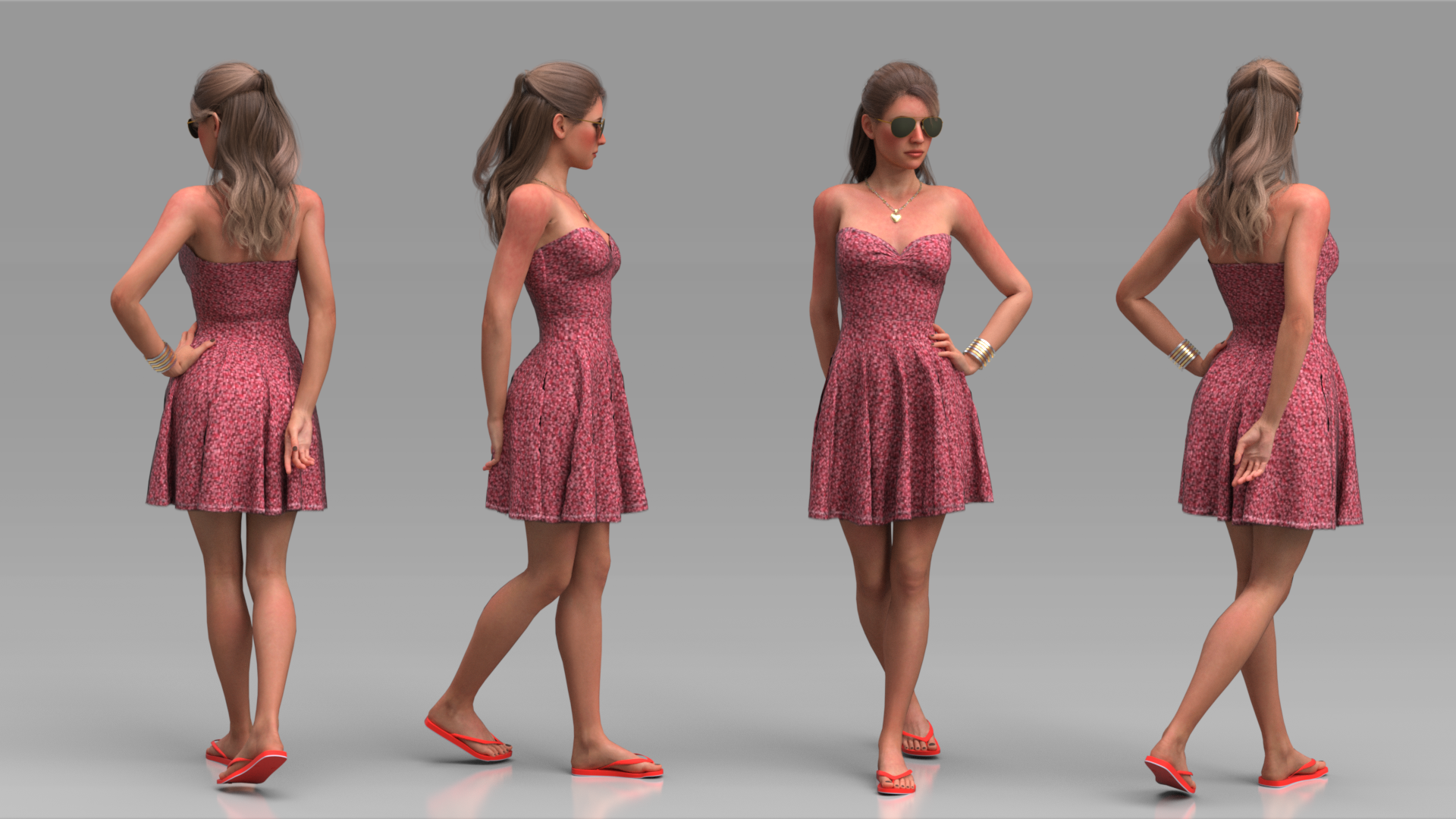 Summer Dresses - Character Creator/Outfit - Reallusion Content Store