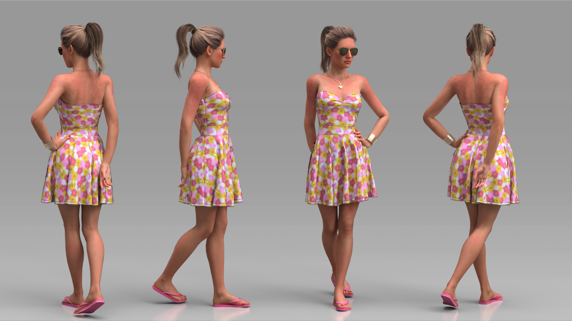 Summer Dresses - Character Creator/Outfit - Reallusion Content Store