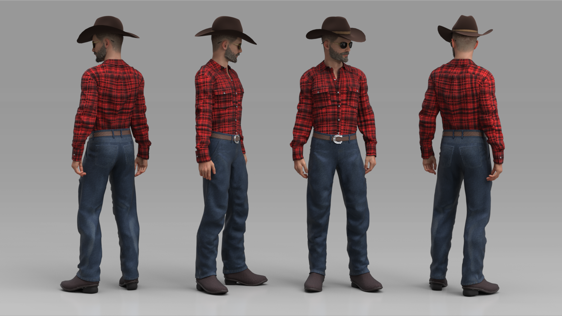 Modern Western Cowboy - Character Creator/Outfit - Reallusion Content Store