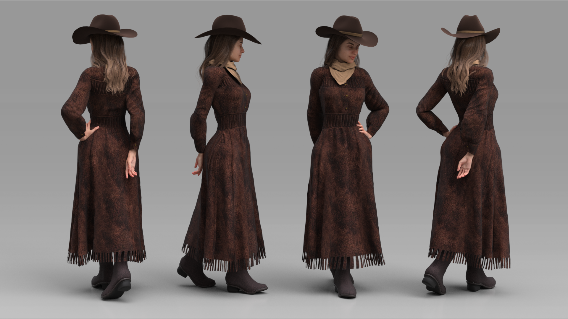 Western Combo - Character Creator/Outfit - Reallusion Content Store