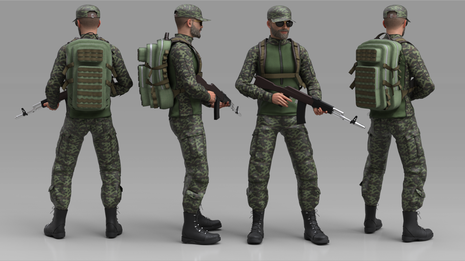 Military Trooper 1 - Character Creator/Outfit - Reallusion Content Store