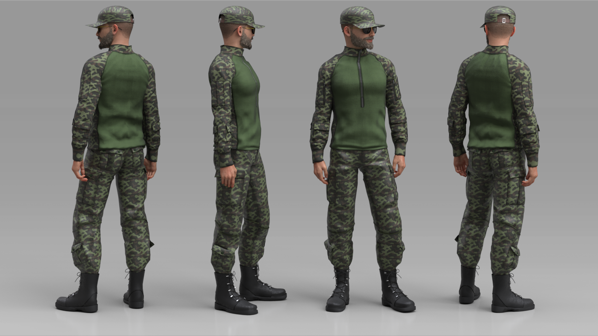 Military Trooper 1 - Character Creator/Outfit - Reallusion Content Store