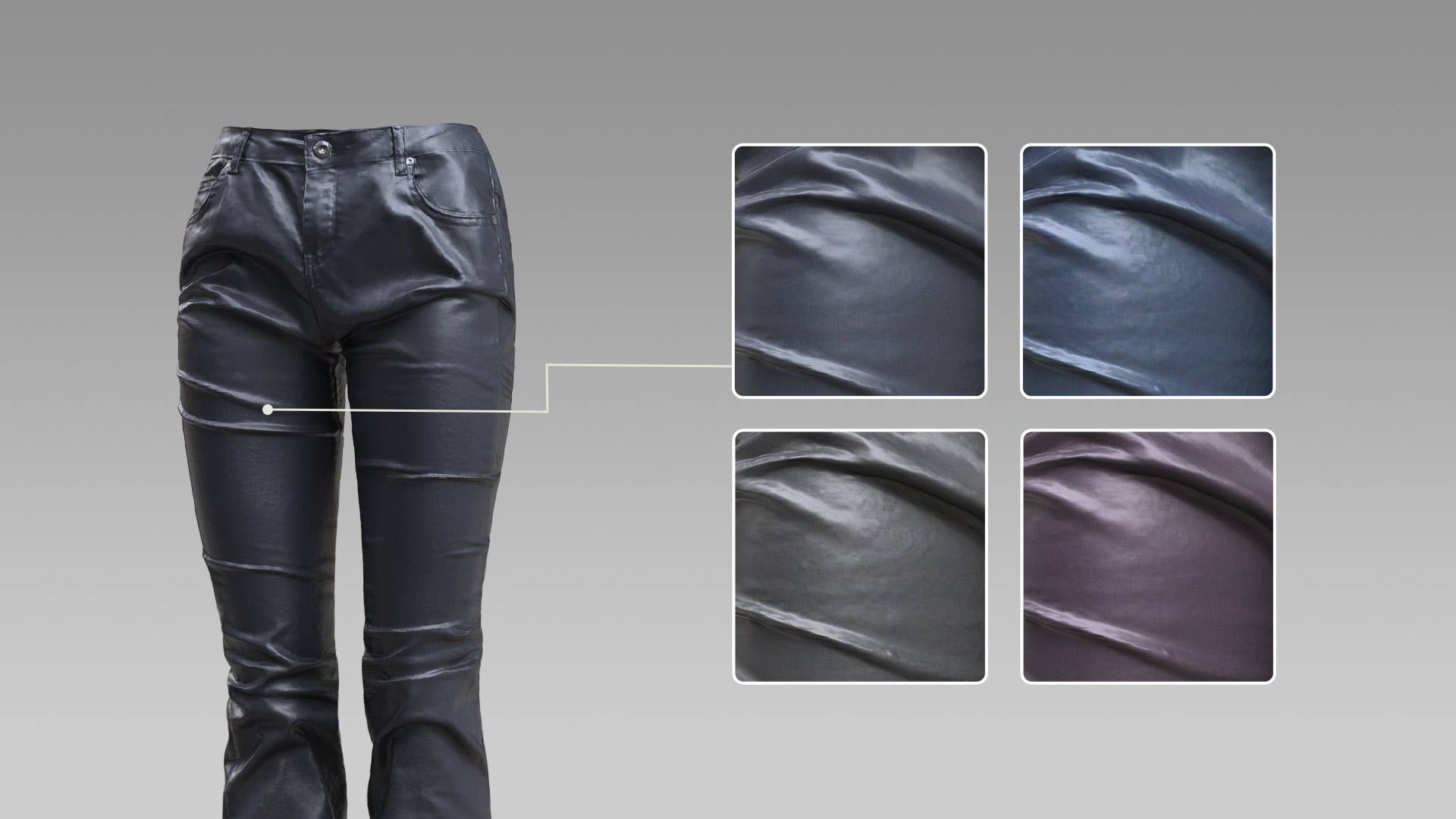Dark Wide Pants Shiny Trousers - Character Creator/Outfit - Reallusion ...