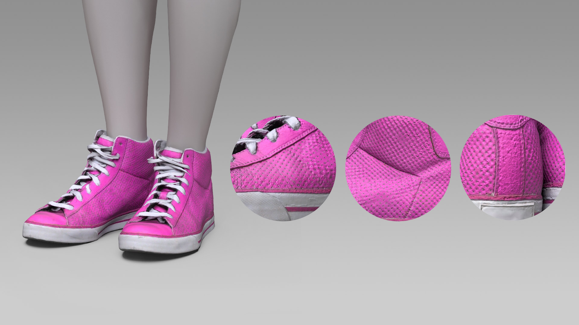 Pink Sneakers - Character Creator/Outfit - Reallusion Content Store