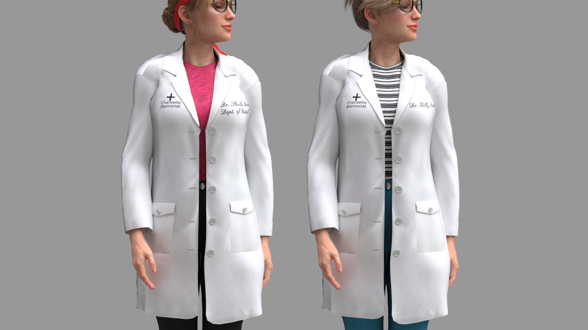 Female Labcoat - Character Creator/Outfit - Reallusion Content Store