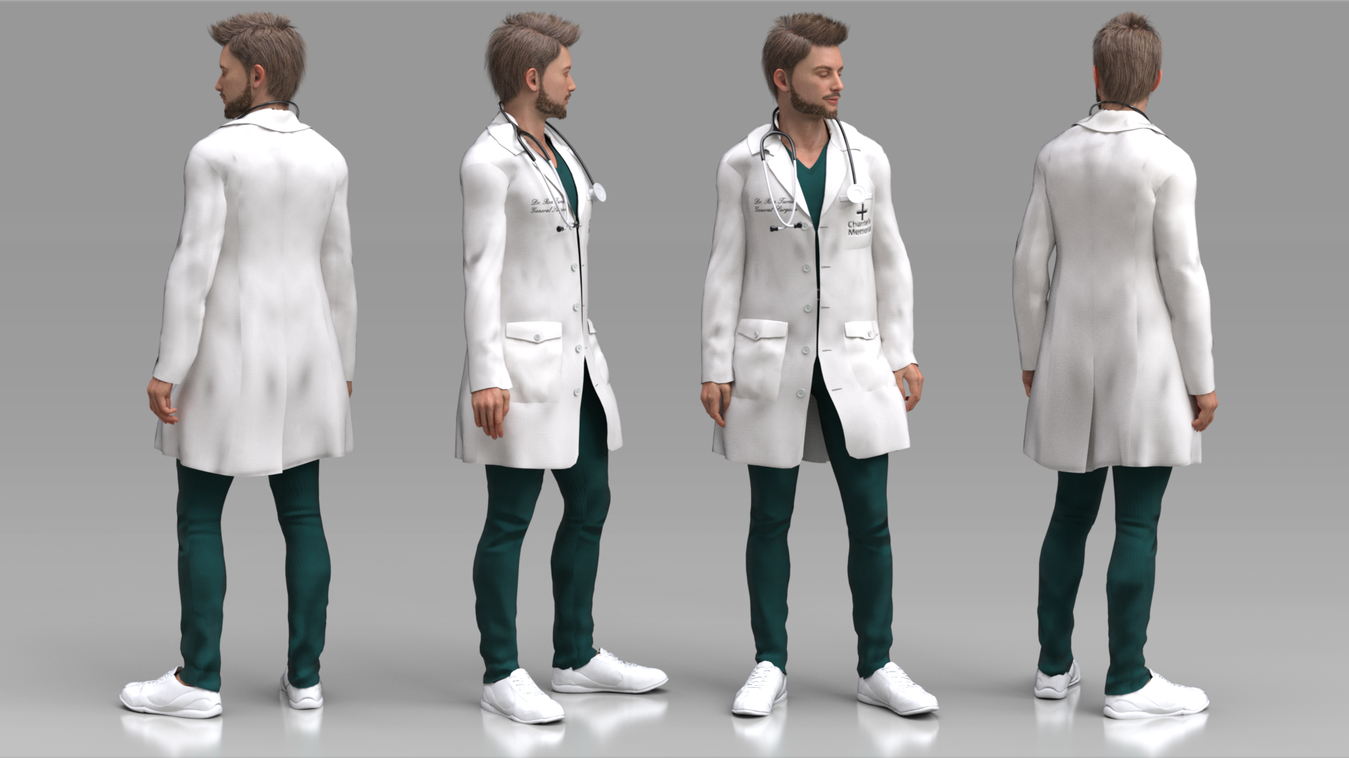 Male Labcoat - Character Creator/Outfit - Reallusion Content Store