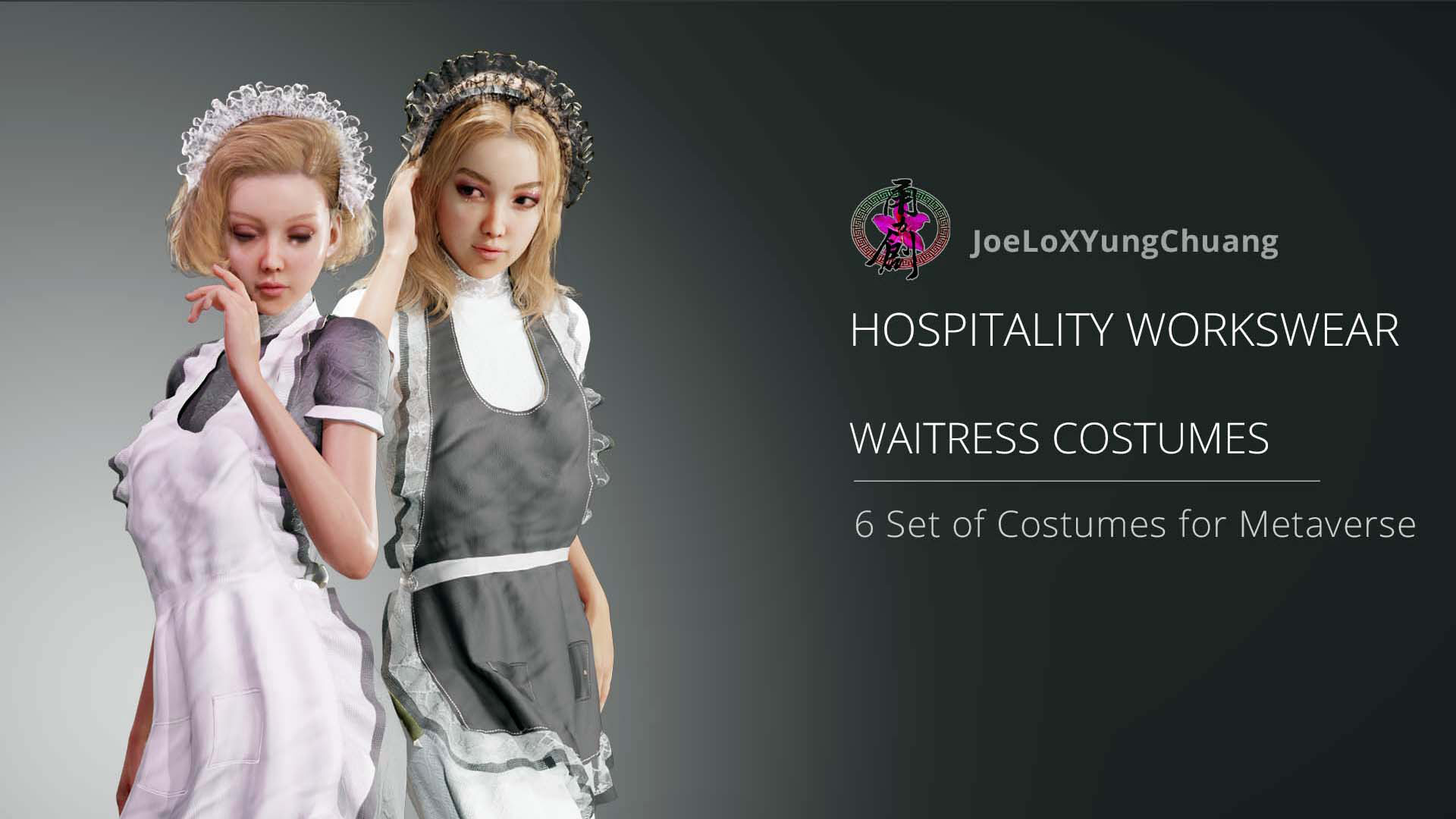 Hospitality Workwear - Waitress Costumes 6 Set - Character Creator ...