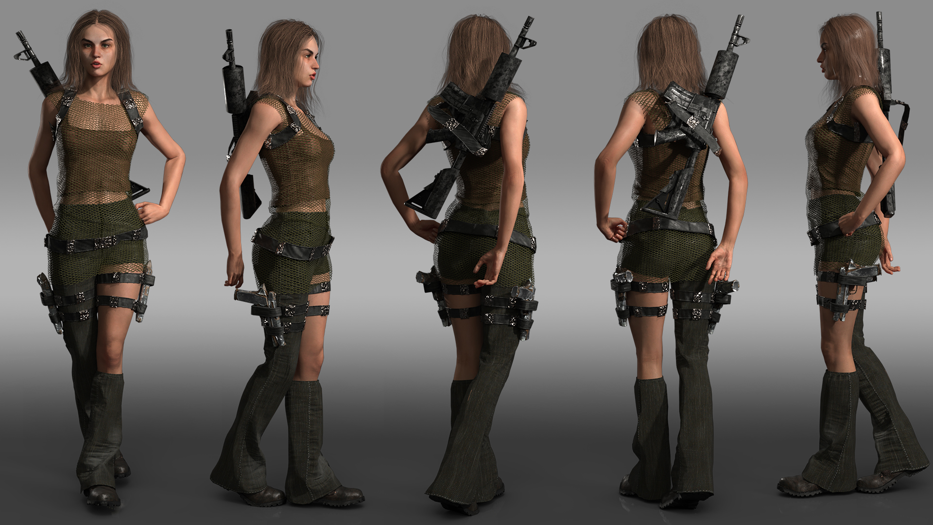 Zombie Hunter_Character Series V1 - Character Creator/Outfit ...