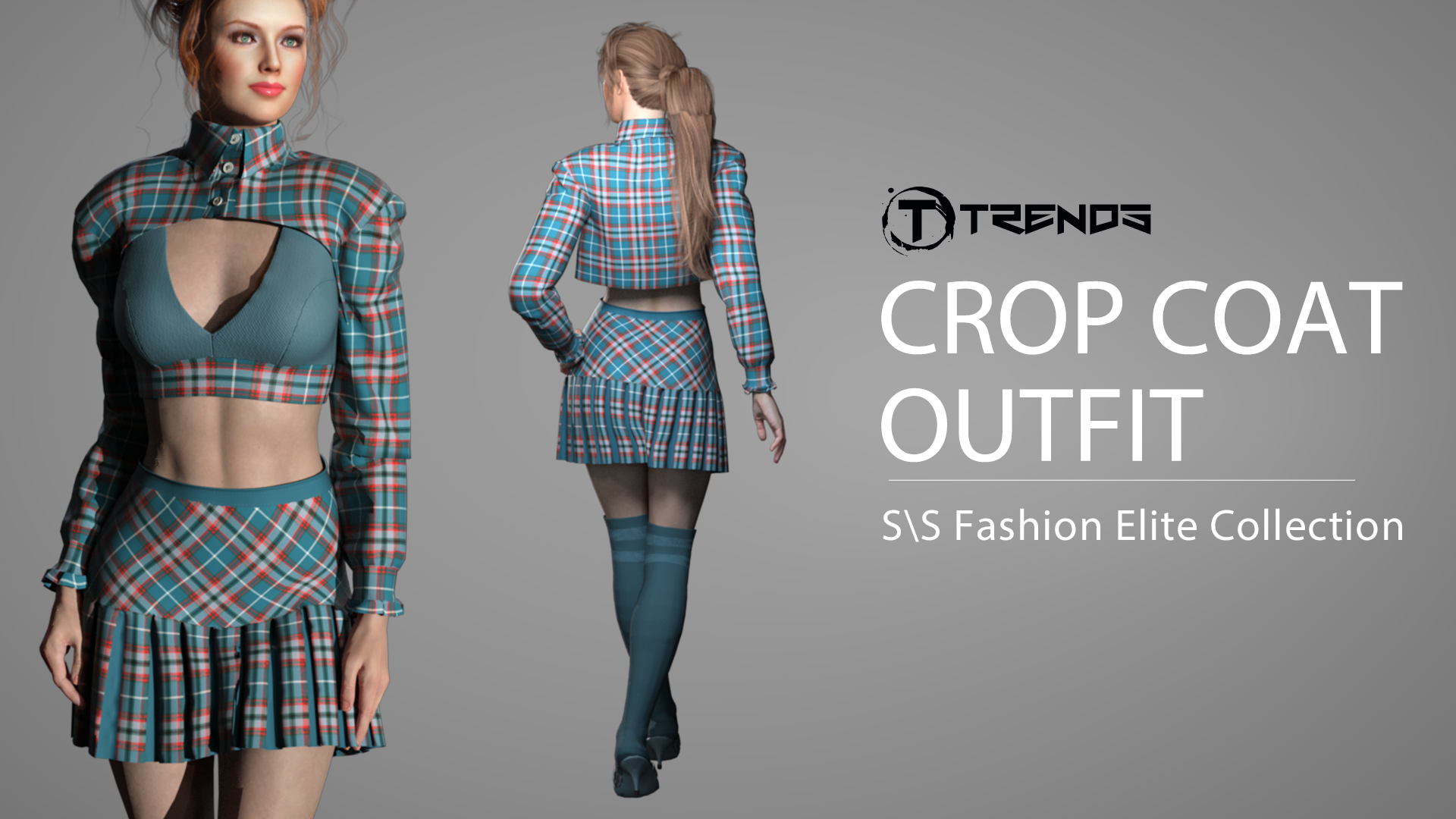 Crop Jacket Outfit - Character Creator/Outfit - Reallusion Content Store