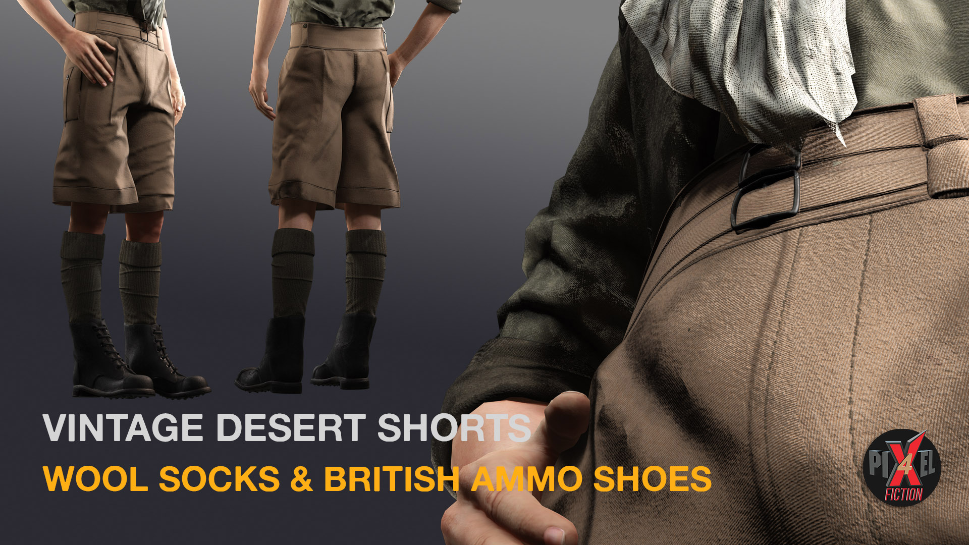 13e DBLE - Foreign Legion Desert Bundle - Character Creator/Outfit - Reallusion Content Store
