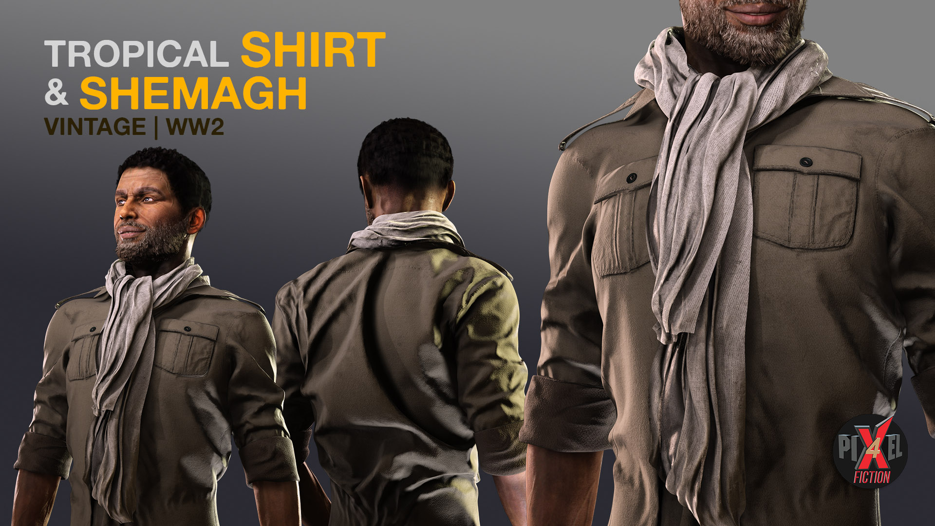 13e DBLE - Foreign Legion Desert Bundle - Character Creator/Outfit - Reallusion Content Store