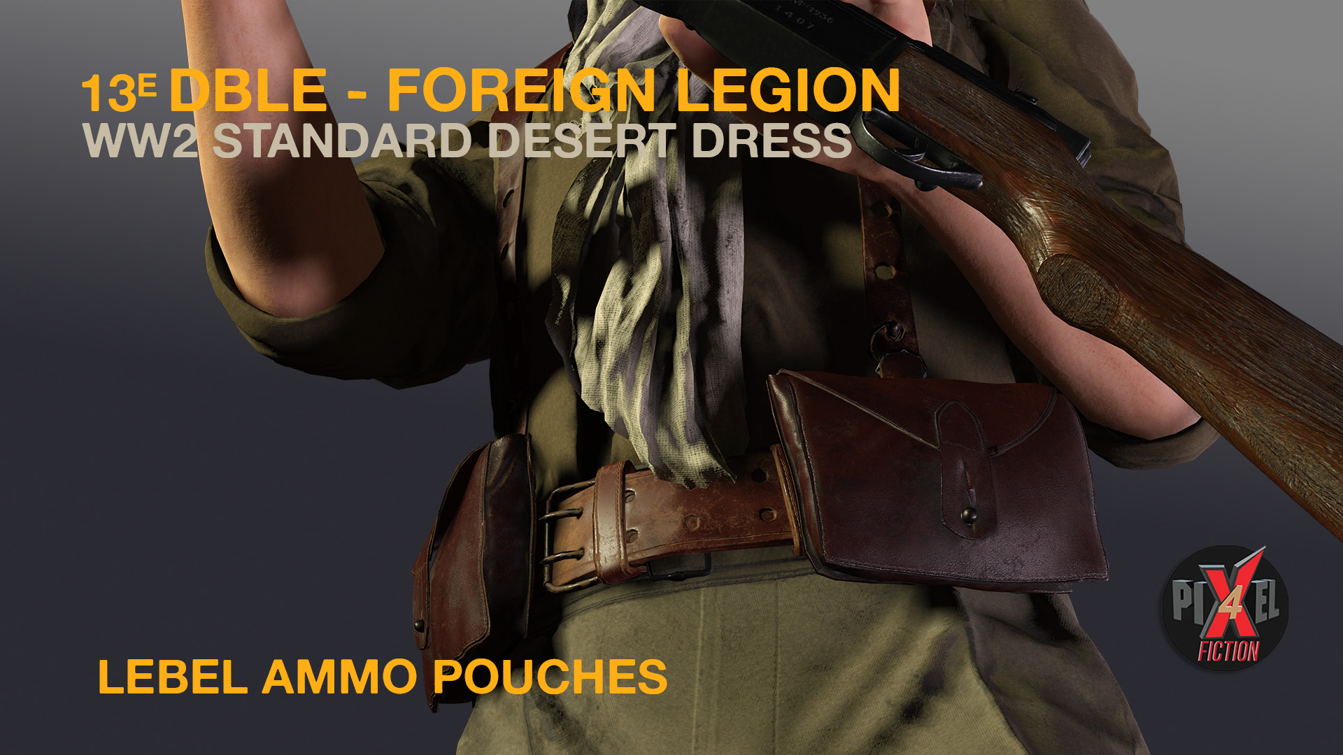 13e DBLE - Foreign Legion Desert Bundle - Character Creator/Outfit - Reallusion Content Store