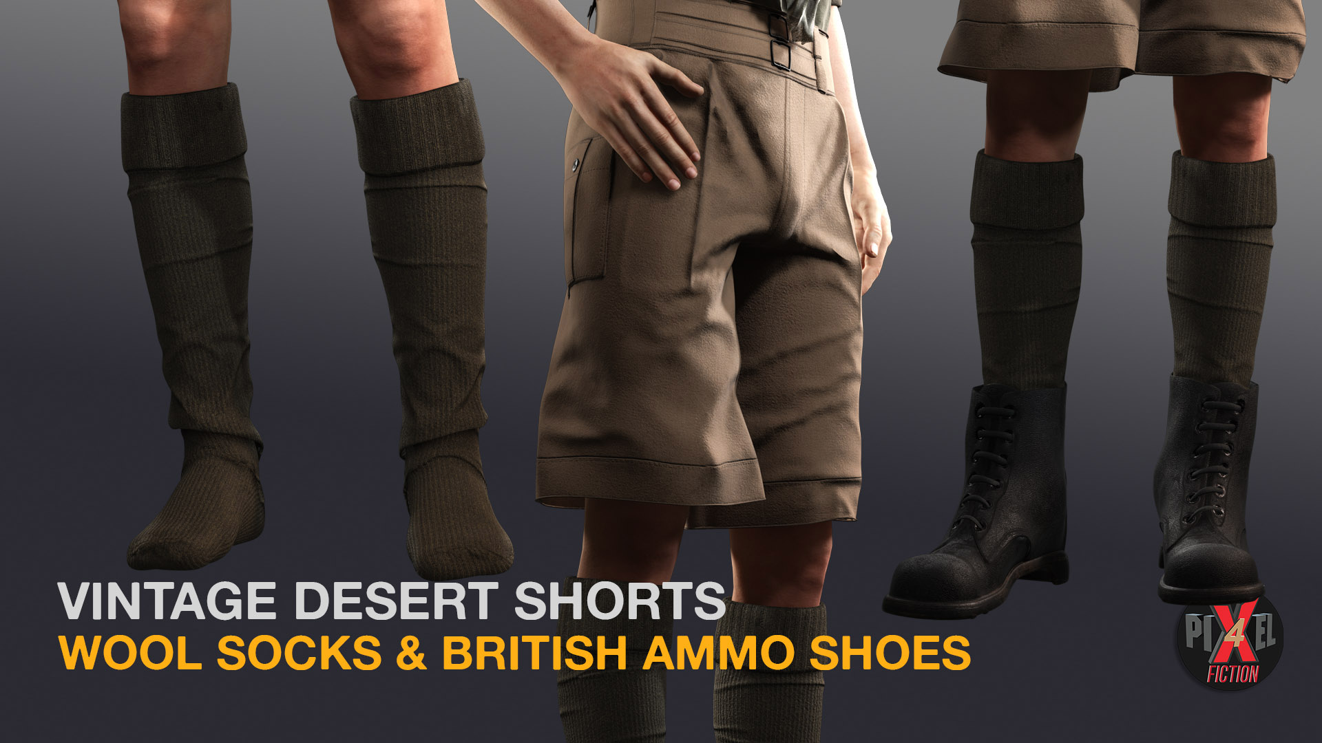 13e DBLE - Foreign Legion Desert Bundle - Character Creator/Outfit - Reallusion Content Store