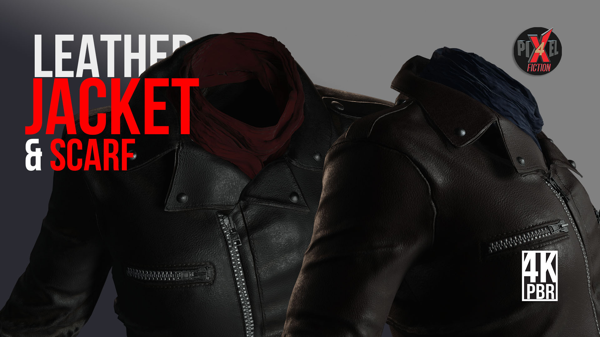 Scarf-Leather-Jacket - Character Creator/Outfit - Reallusion Content Store