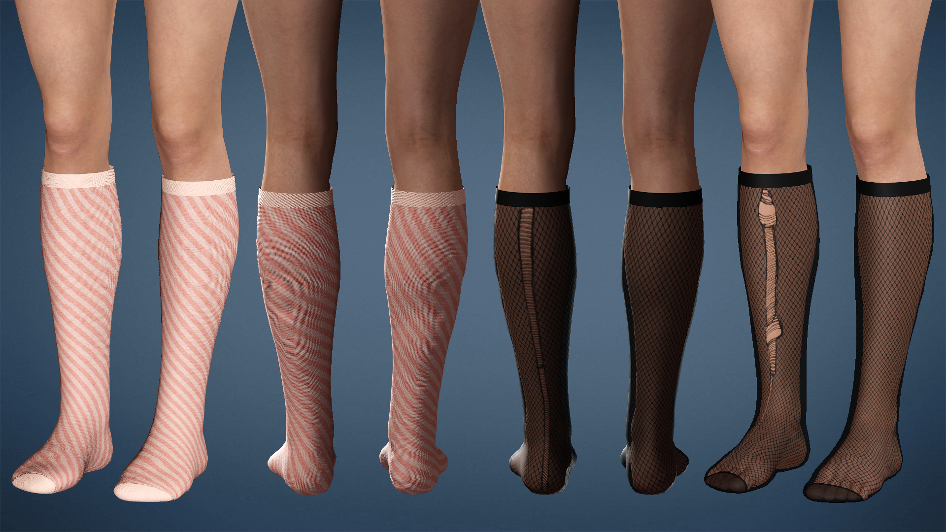 Pantyhose, Stockings and Socks. 10 types - Character Creator/Outfit ...