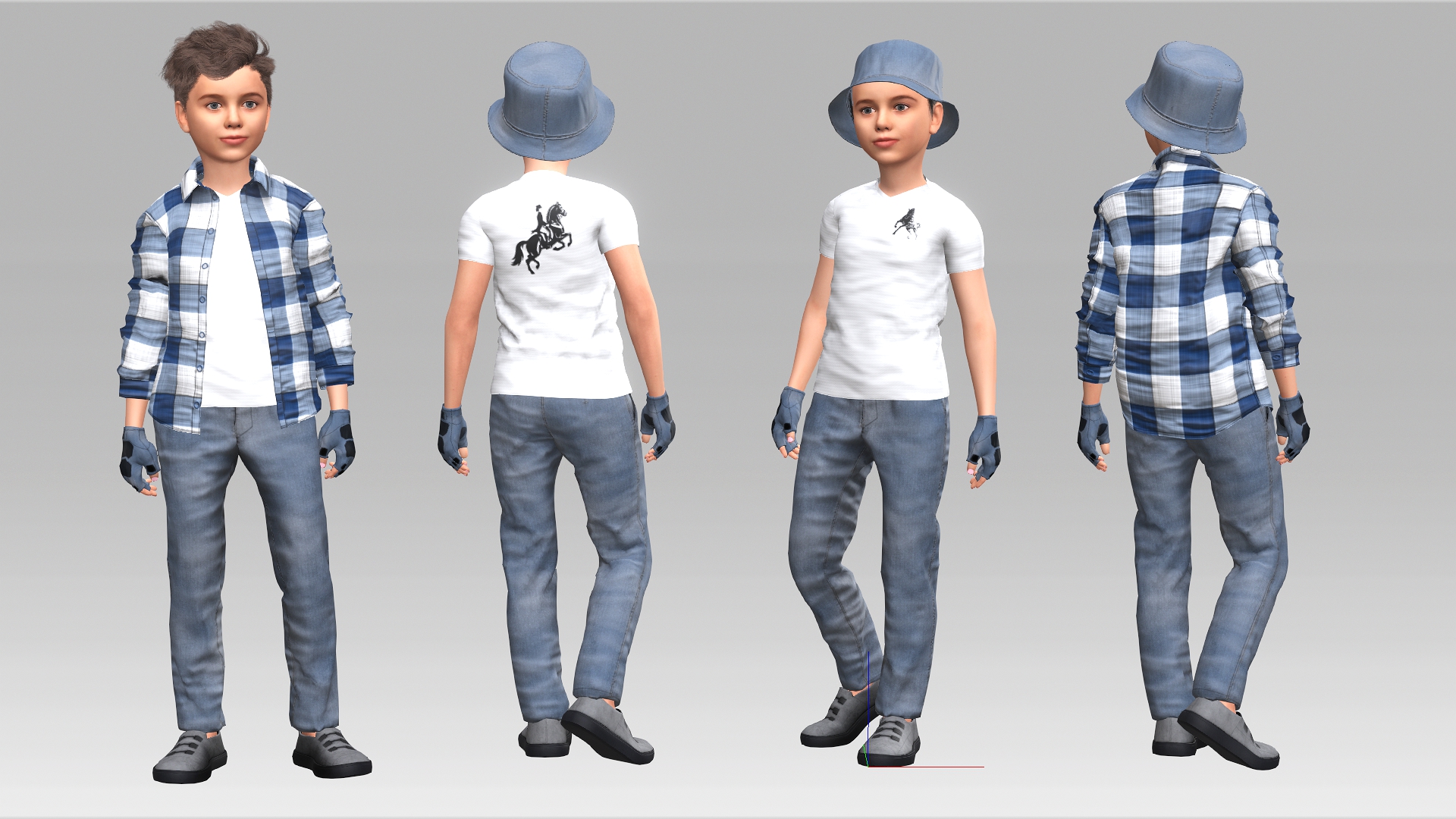 Children's clothing Set_2 - Character Creator/Outfit - Reallusion ...