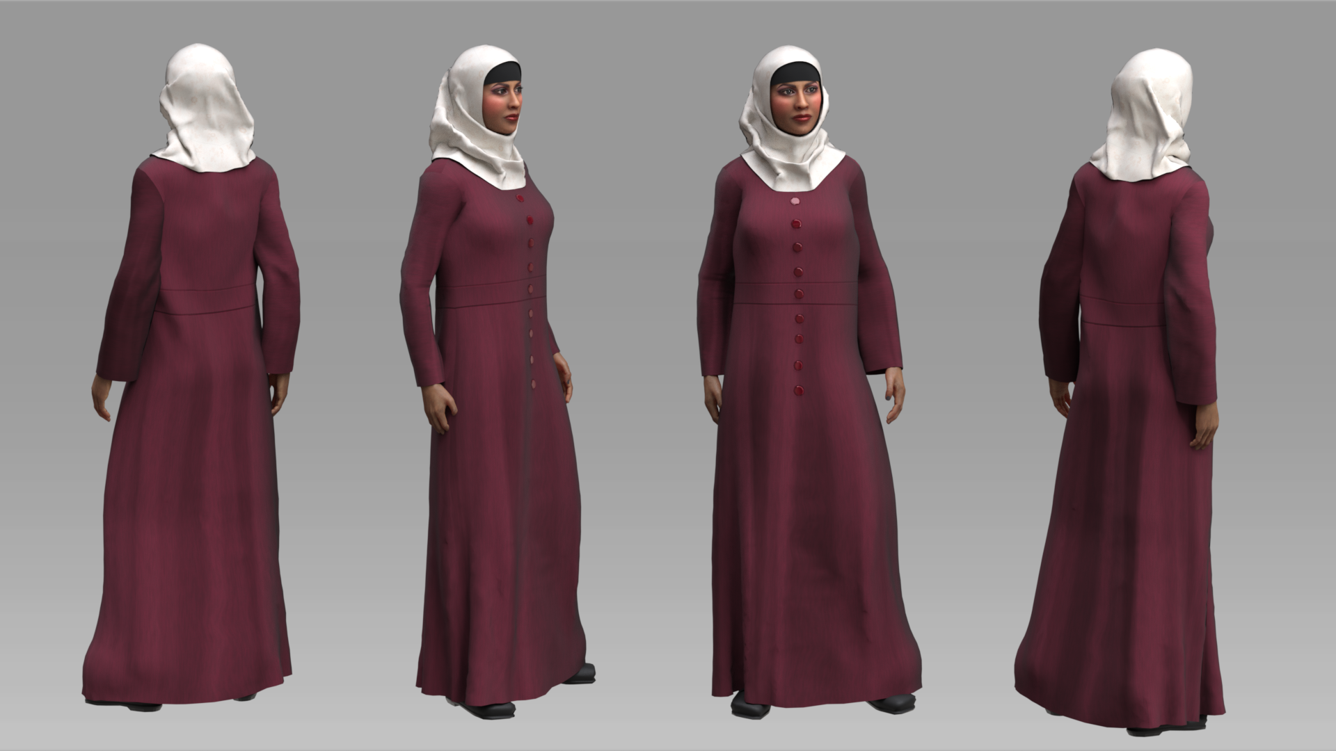 Traditional Islamic Dress - Character Creator/Outfit - Reallusion ...