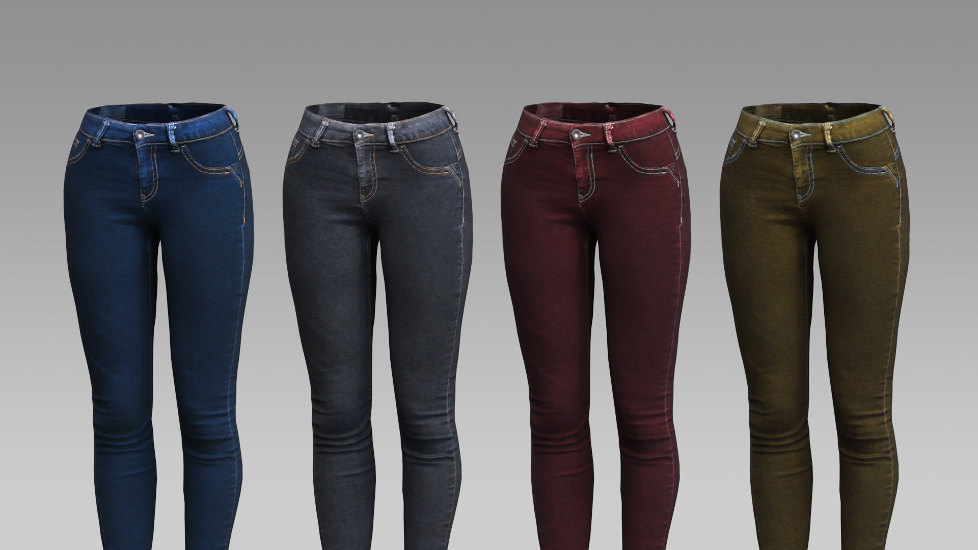 Dark Jeans Trousers - Character Creator/Outfit - Reallusion Content Store
