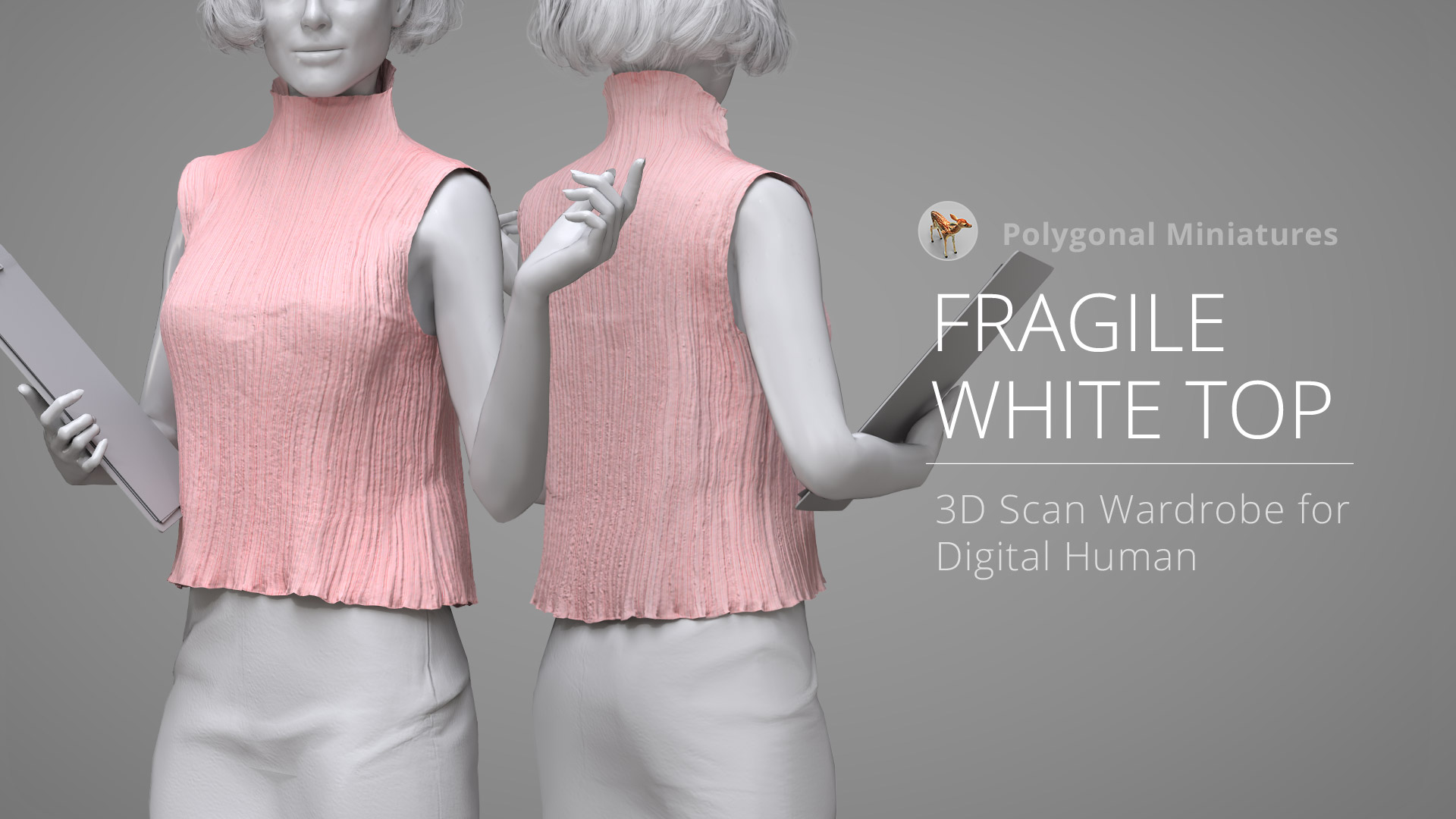 Fragile White Top - Character Creator/Outfit - Reallusion Content Store