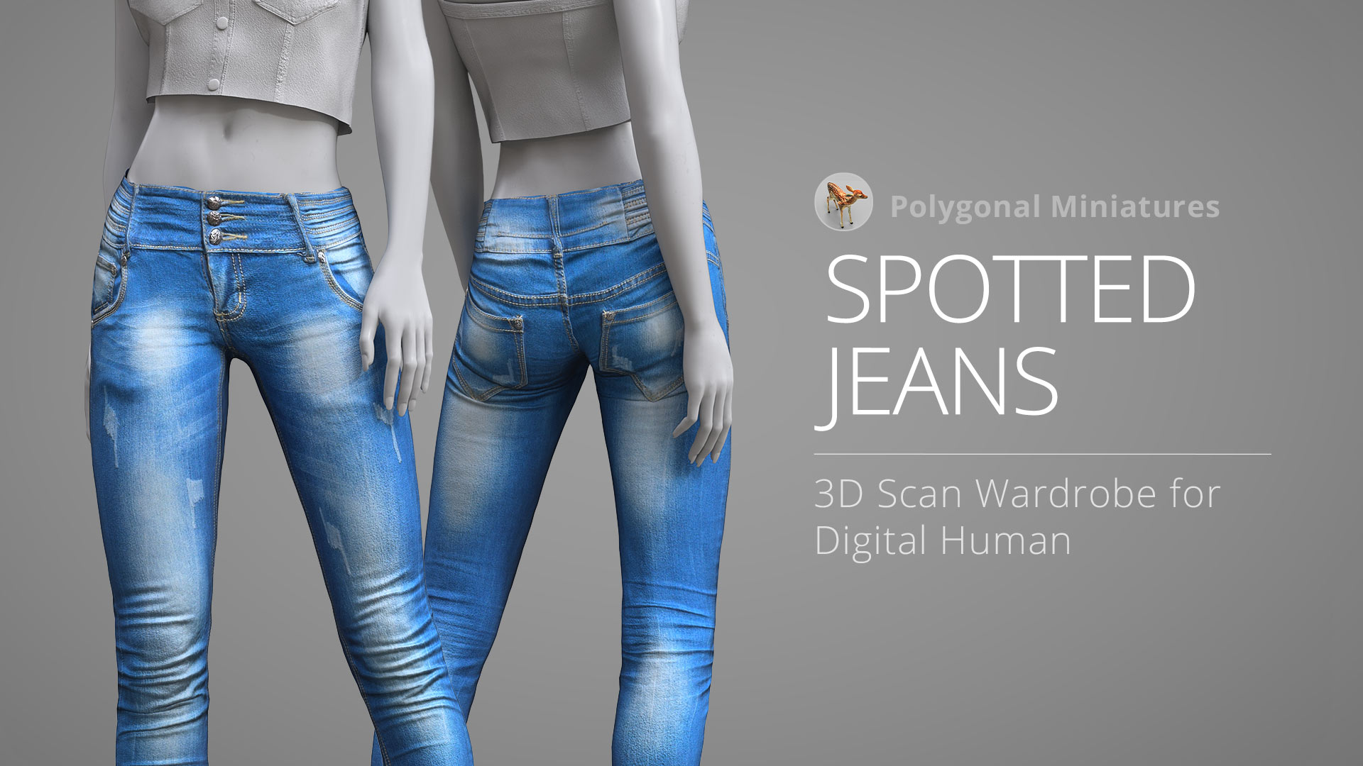 Spotted Jeans - Character Creator/Outfit - Reallusion Content Store