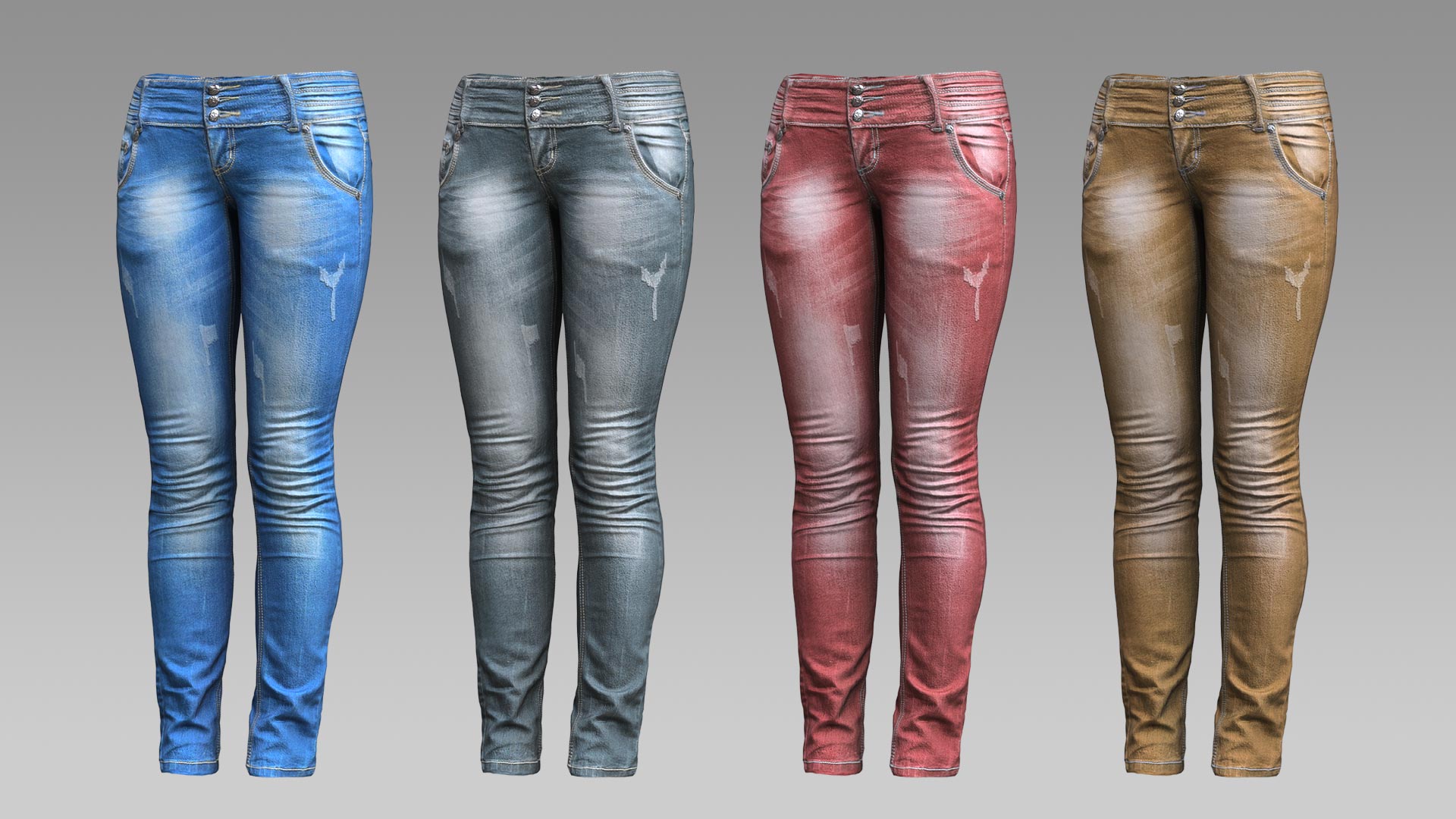 Spotted Jeans - Character Creator/Outfit - Reallusion Content Store