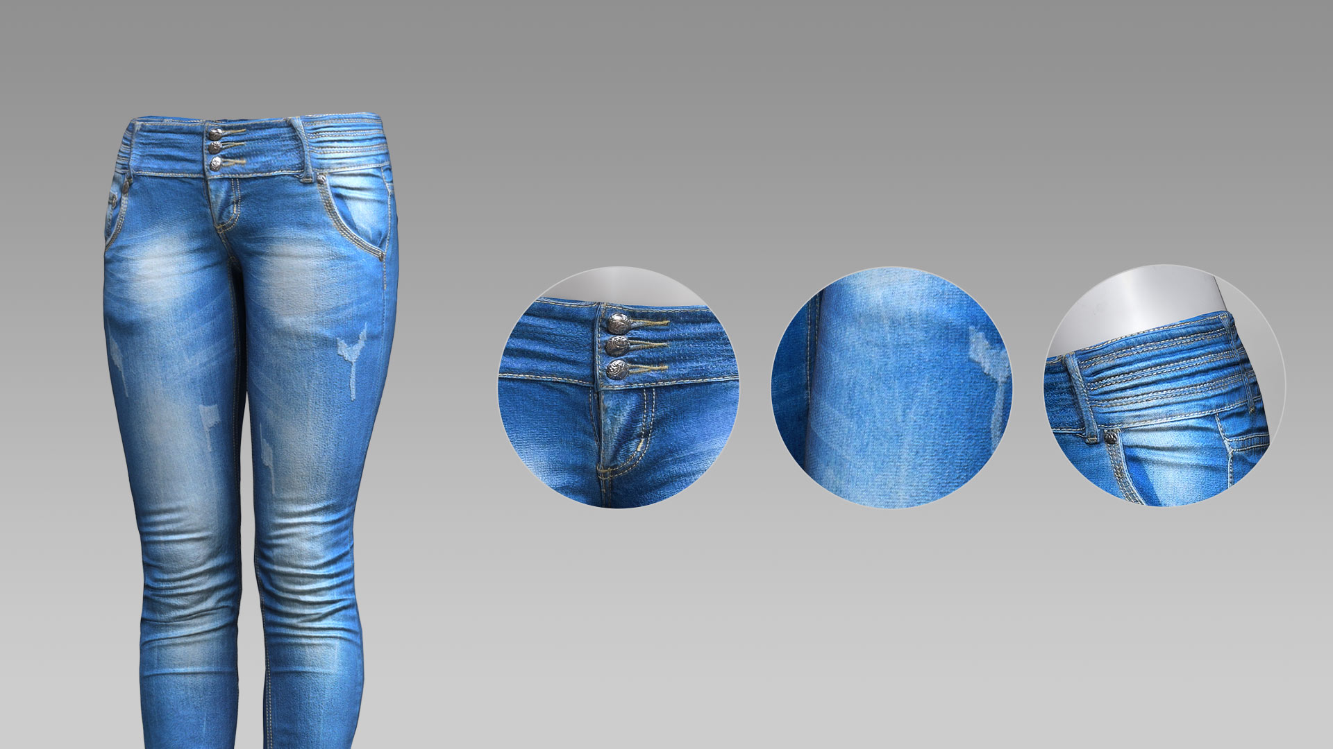 Spotted Jeans - Character Creator/Outfit - Reallusion Content Store