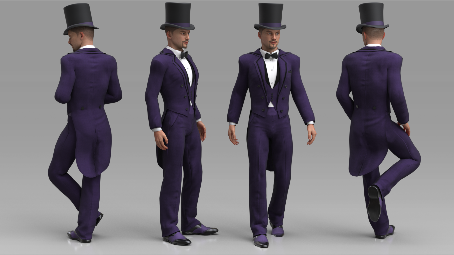 Retro Tuxedo Character Creator Outfit Reallusion Content Store