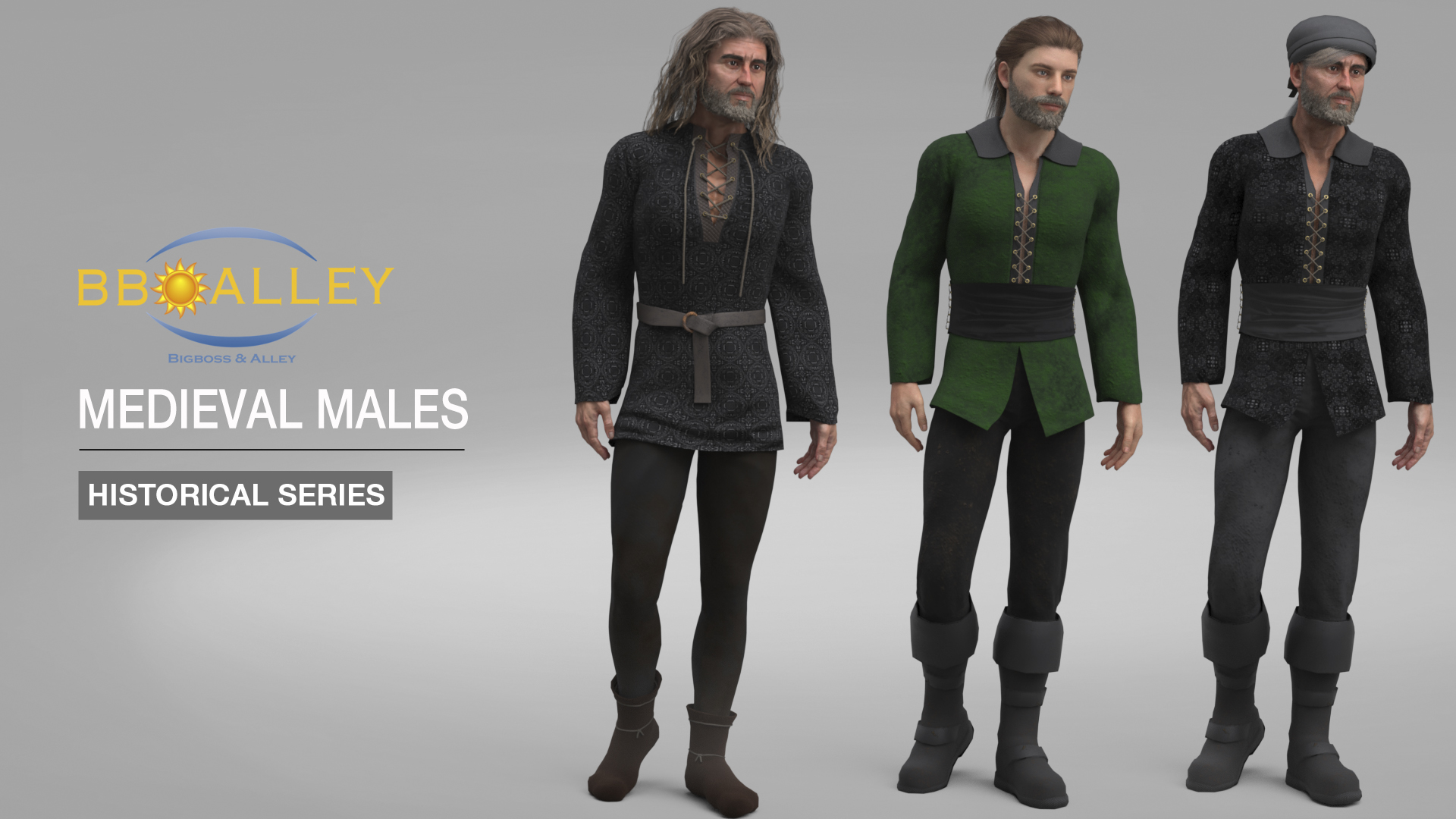 Medieval_Males - Character Creator/Outfit - Reallusion Content Store