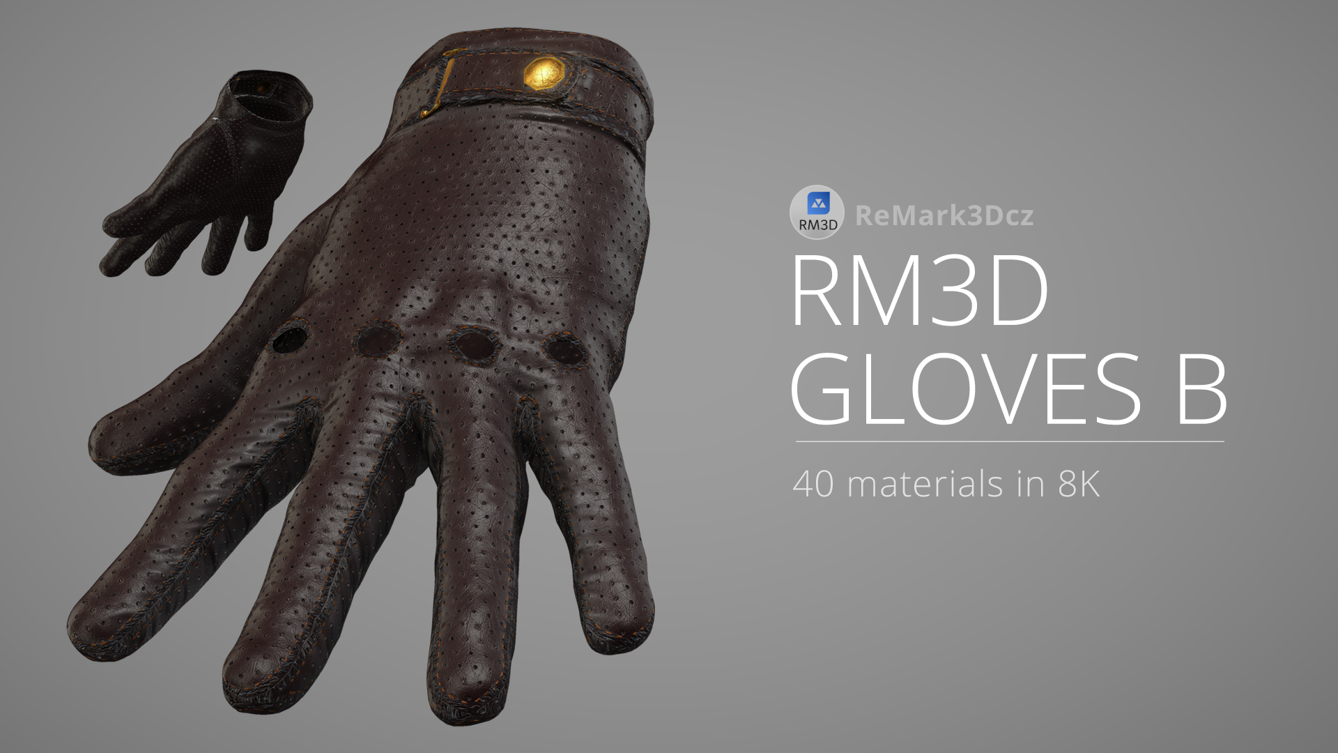 RM3D Gloves B 8K (40 variants) - Character Creator/Outfit - Reallusion Content Store
