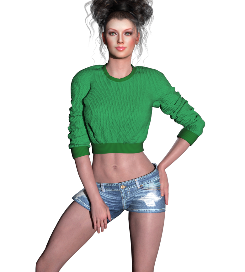 Cropped Sweatshirts - Character Creator/Outfit - Reallusion Content Store