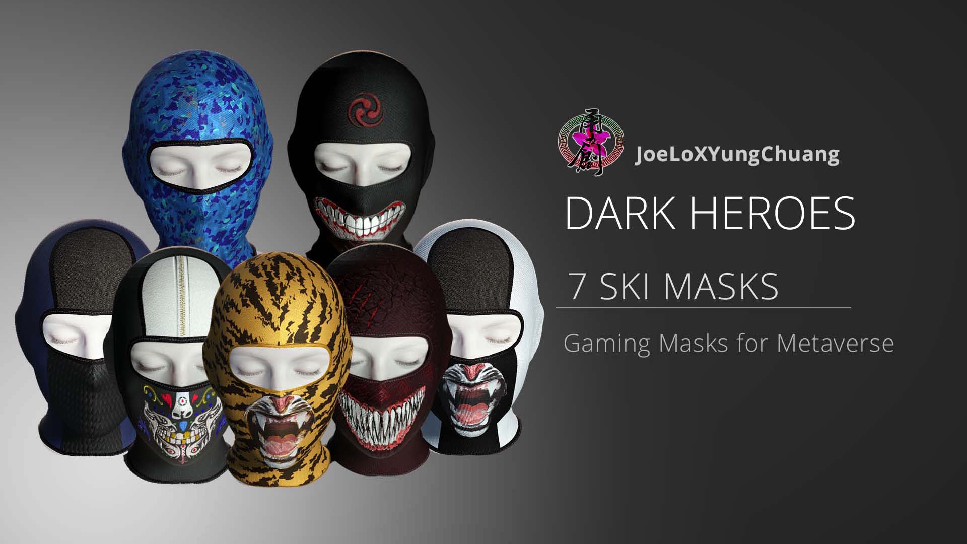 Dark Heroes - 7 Ski Masks Collection - Character Creator/Outfit ...