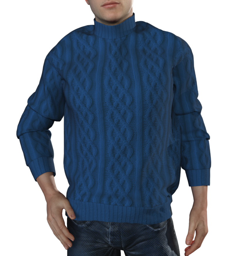 Men's Knit Sweaters - Character Creator/Outfit - Reallusion Content Store