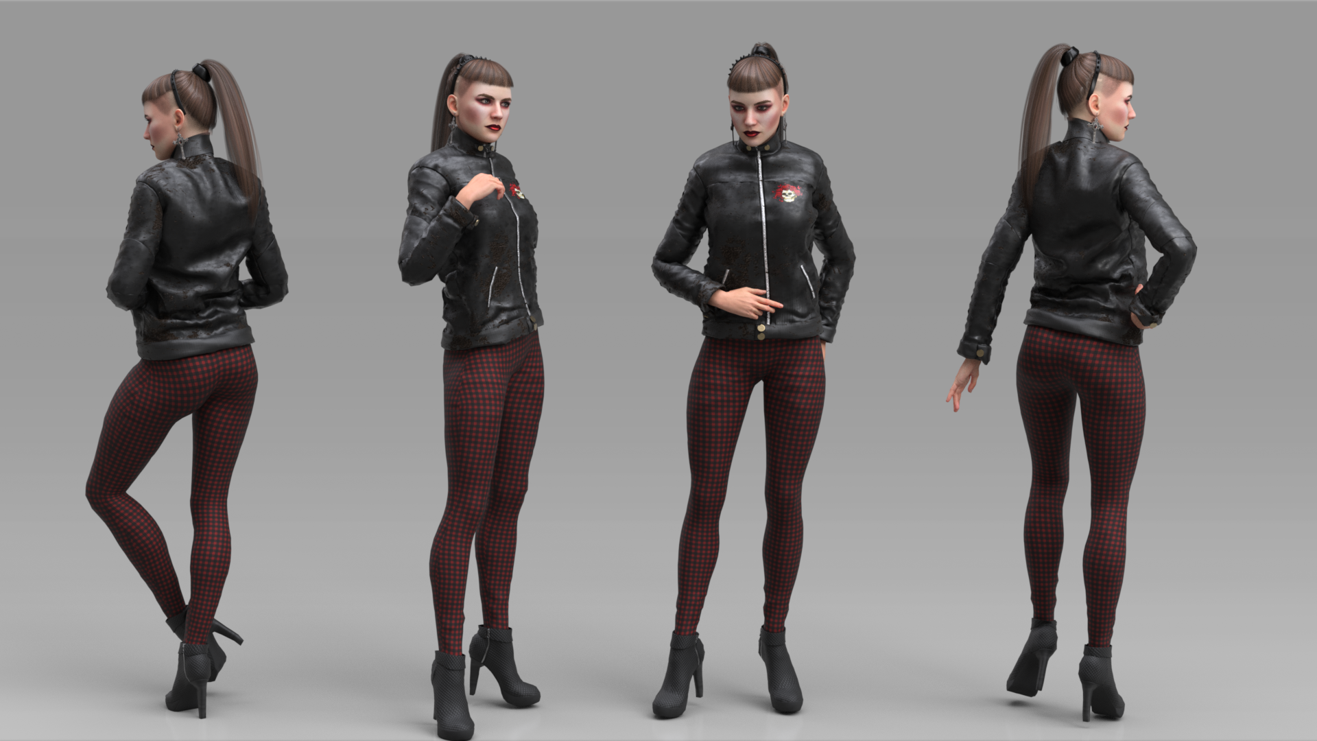 Bomber Jackets Female - Character Creator/Outfit - Reallusion Content Store