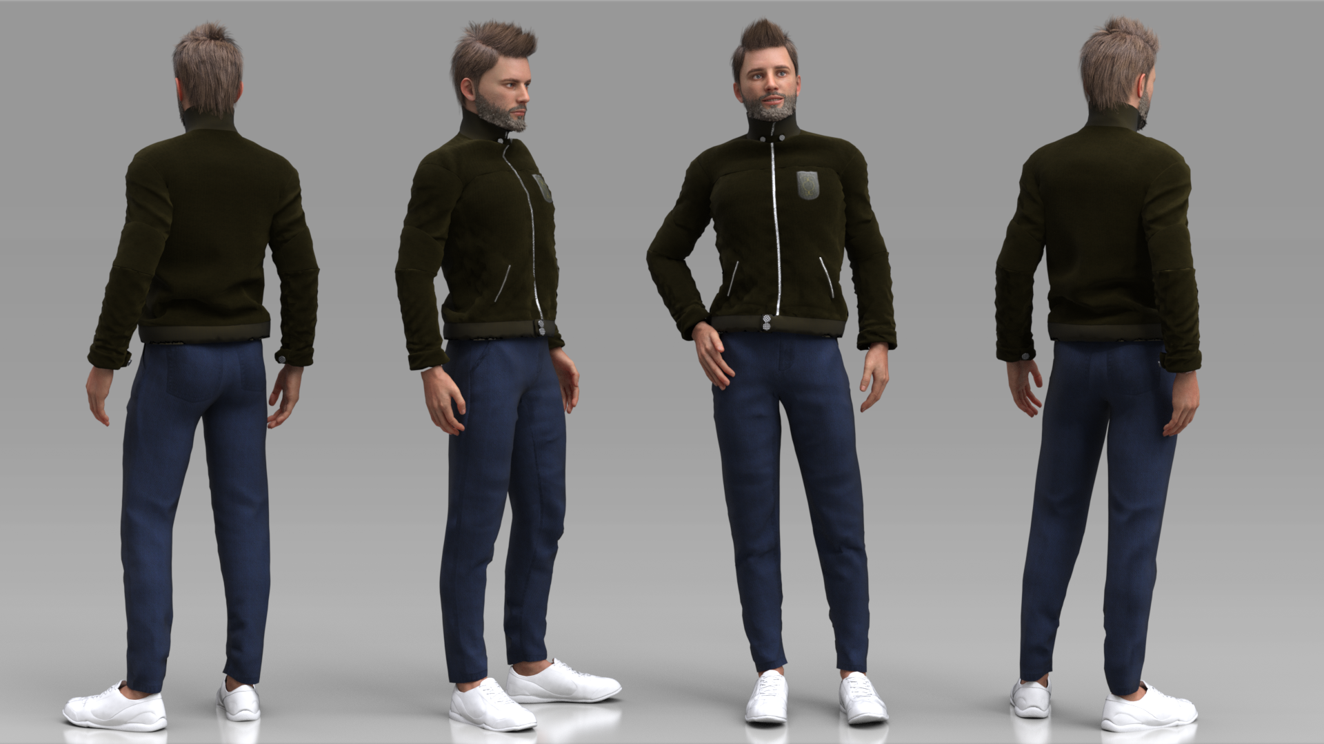 Bomber Jackets - Male - Character Creator/Outfit - Reallusion Content Store